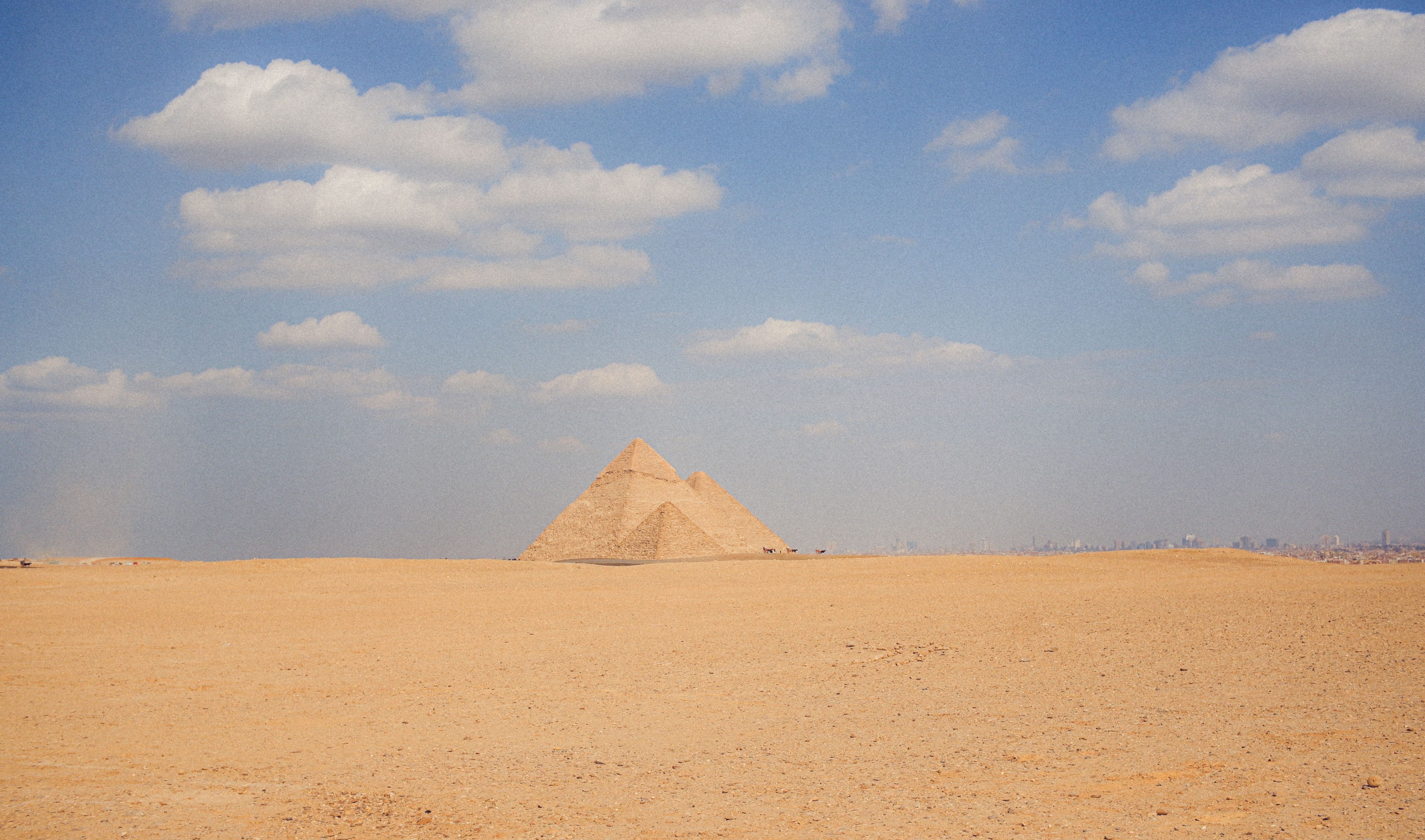 Great Pyramids in Egyptian Desert Panorama · Free Stock Photo