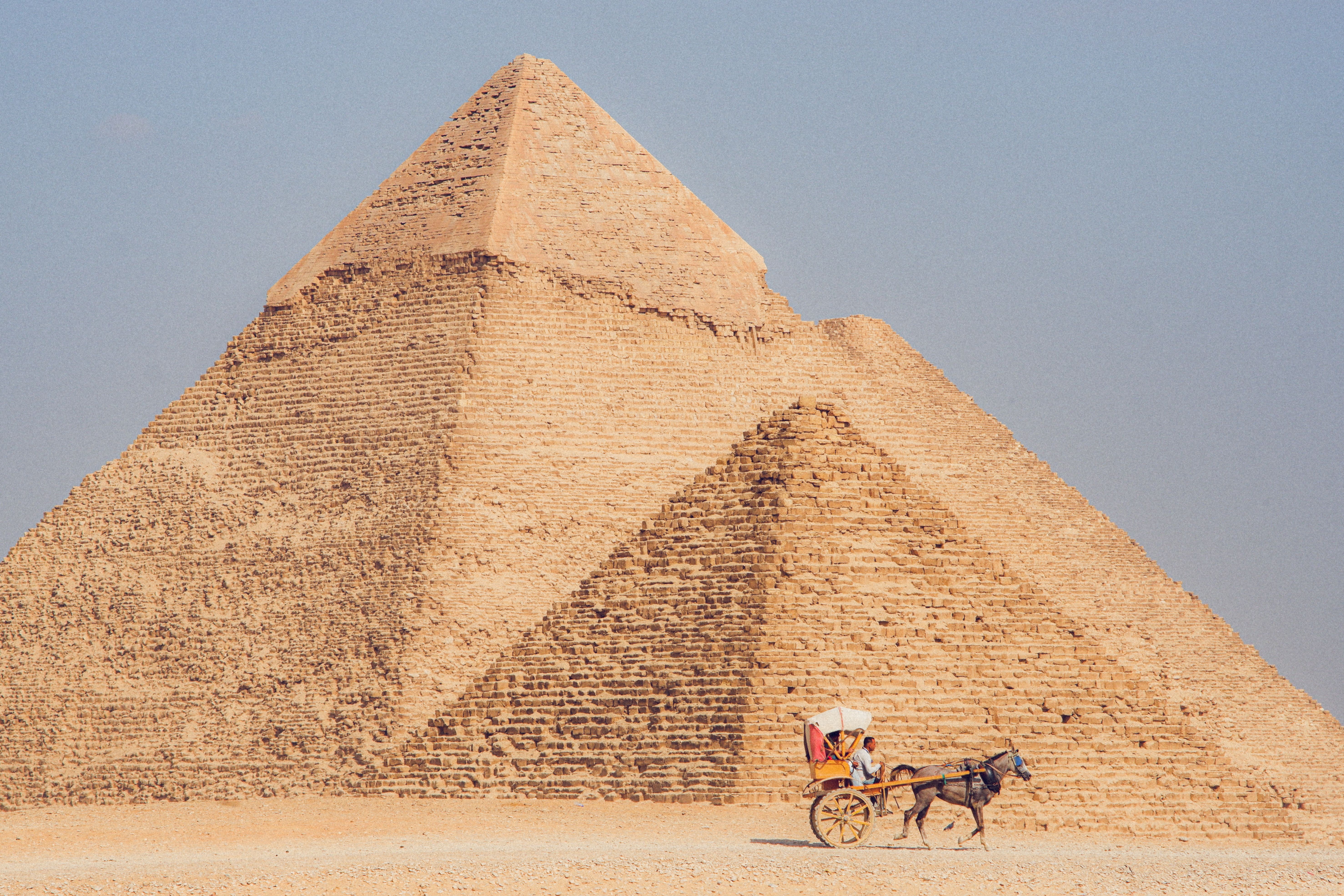 Man Taking Photo of the Great Pyramid · Free Stock Photo
