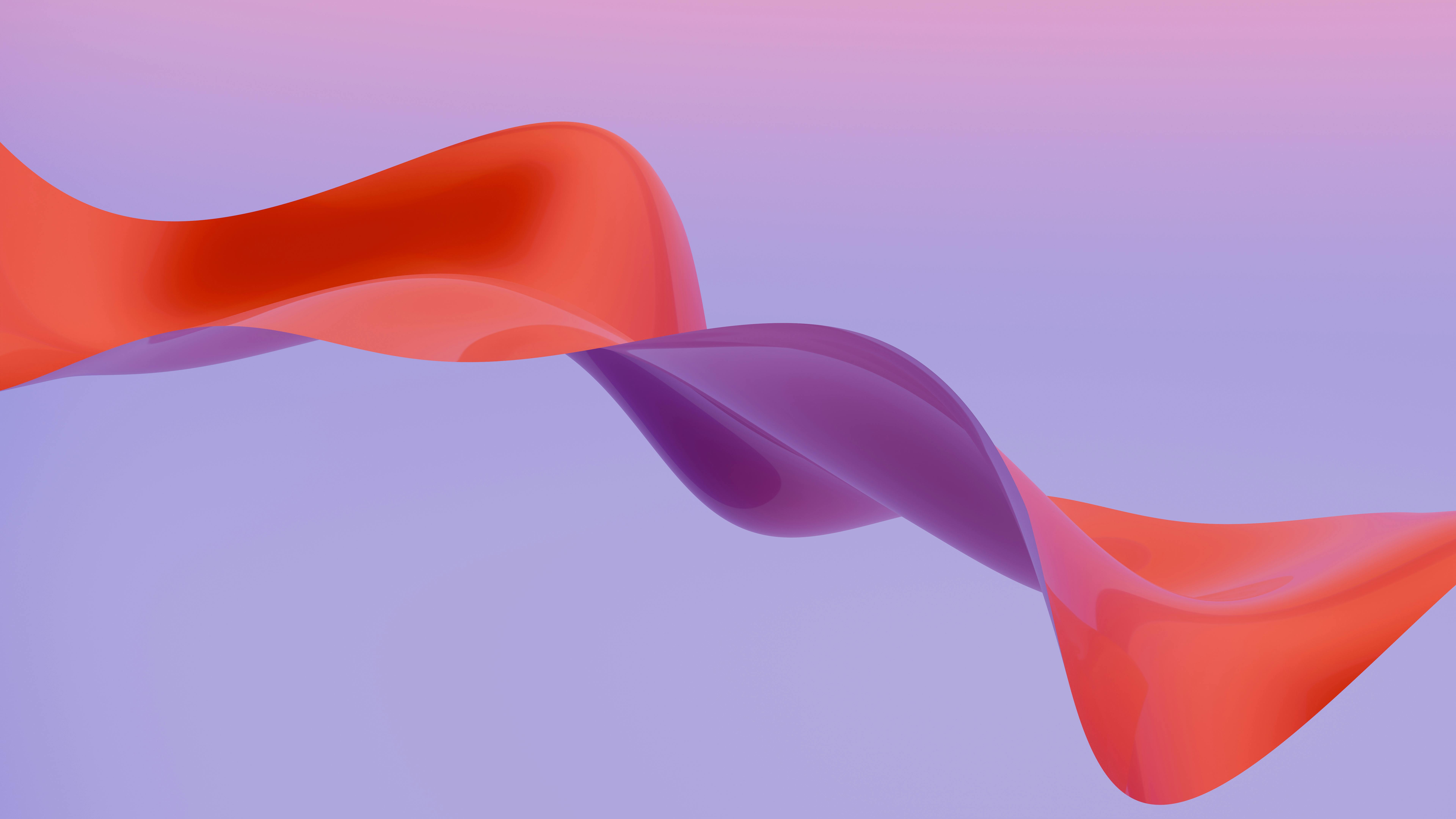 Vibrant Abstract 3D Wave in Purple and Red · Free Stock Photo