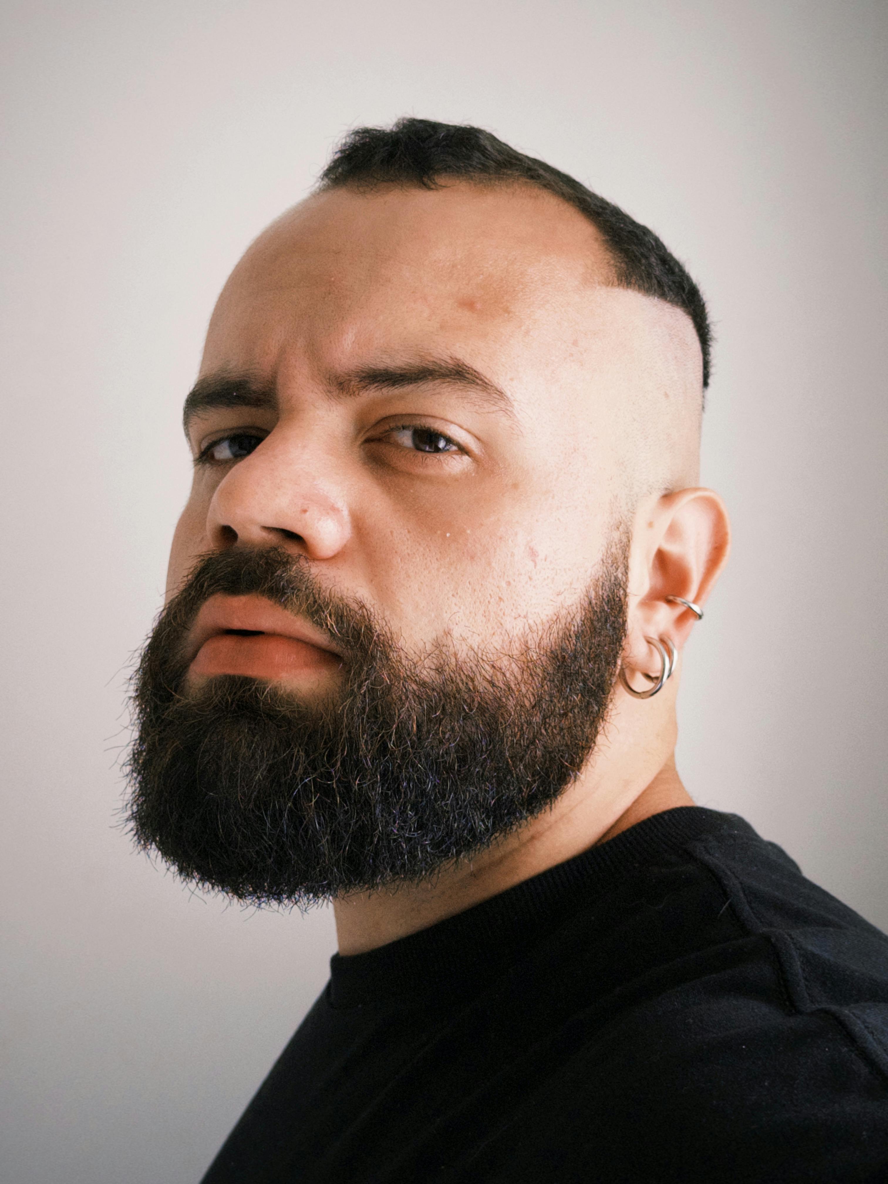 Bold Bearded Man with Indie Fashion Style · Free Stock Photo