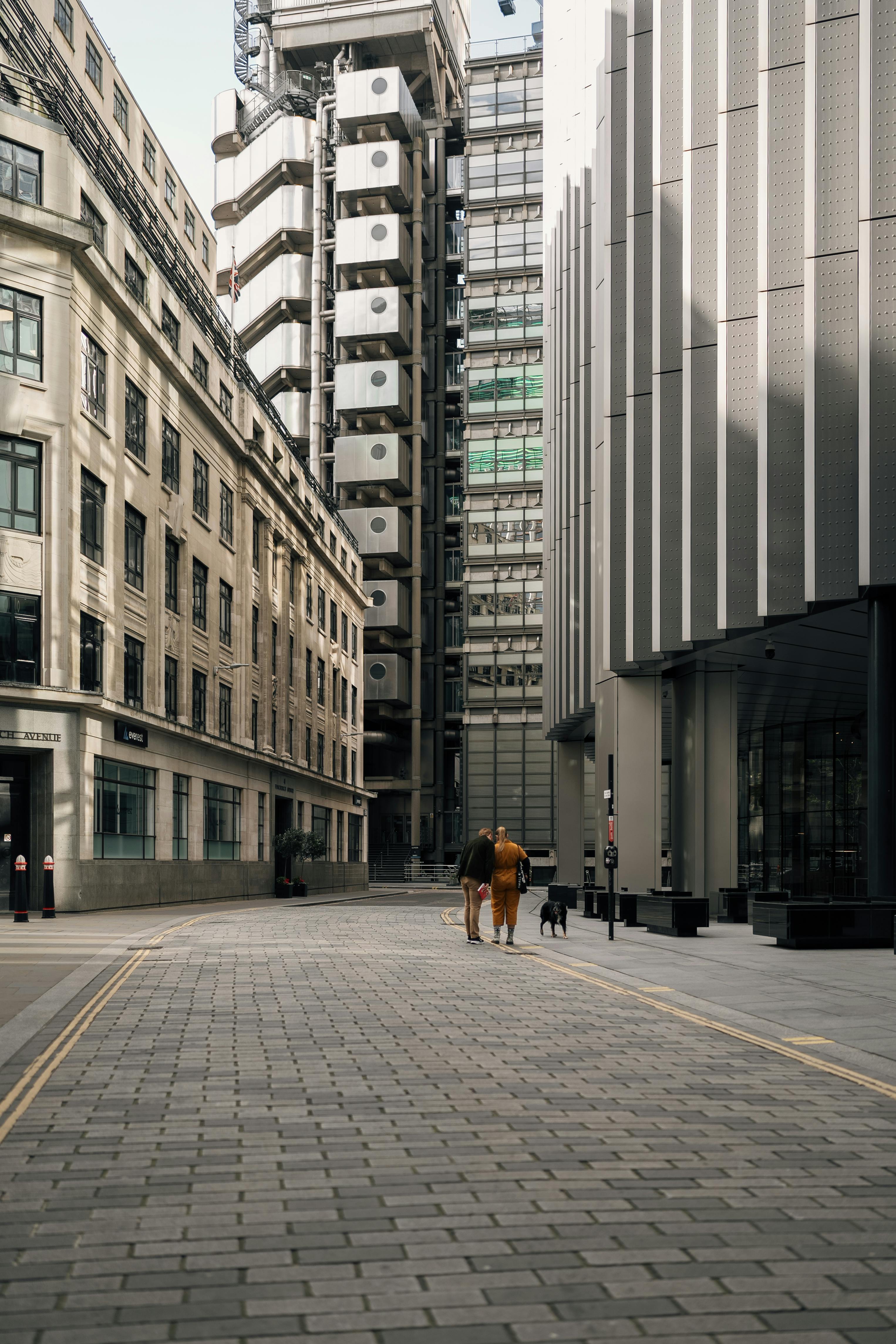 Modern Architecture Street Scene in London · Free Stock Photo