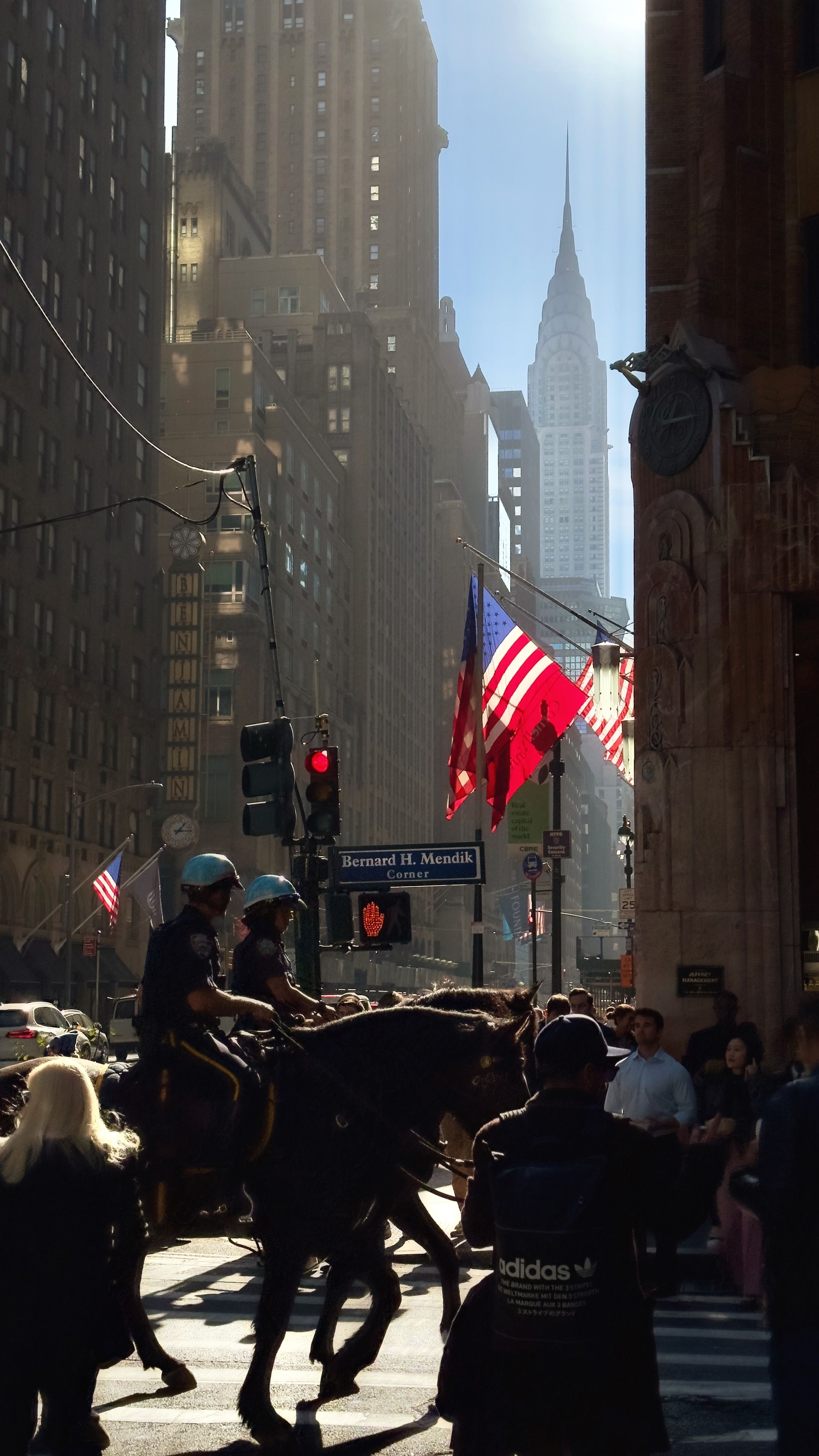 New York City Street Scene with Mounted Police · Free Stock Photo