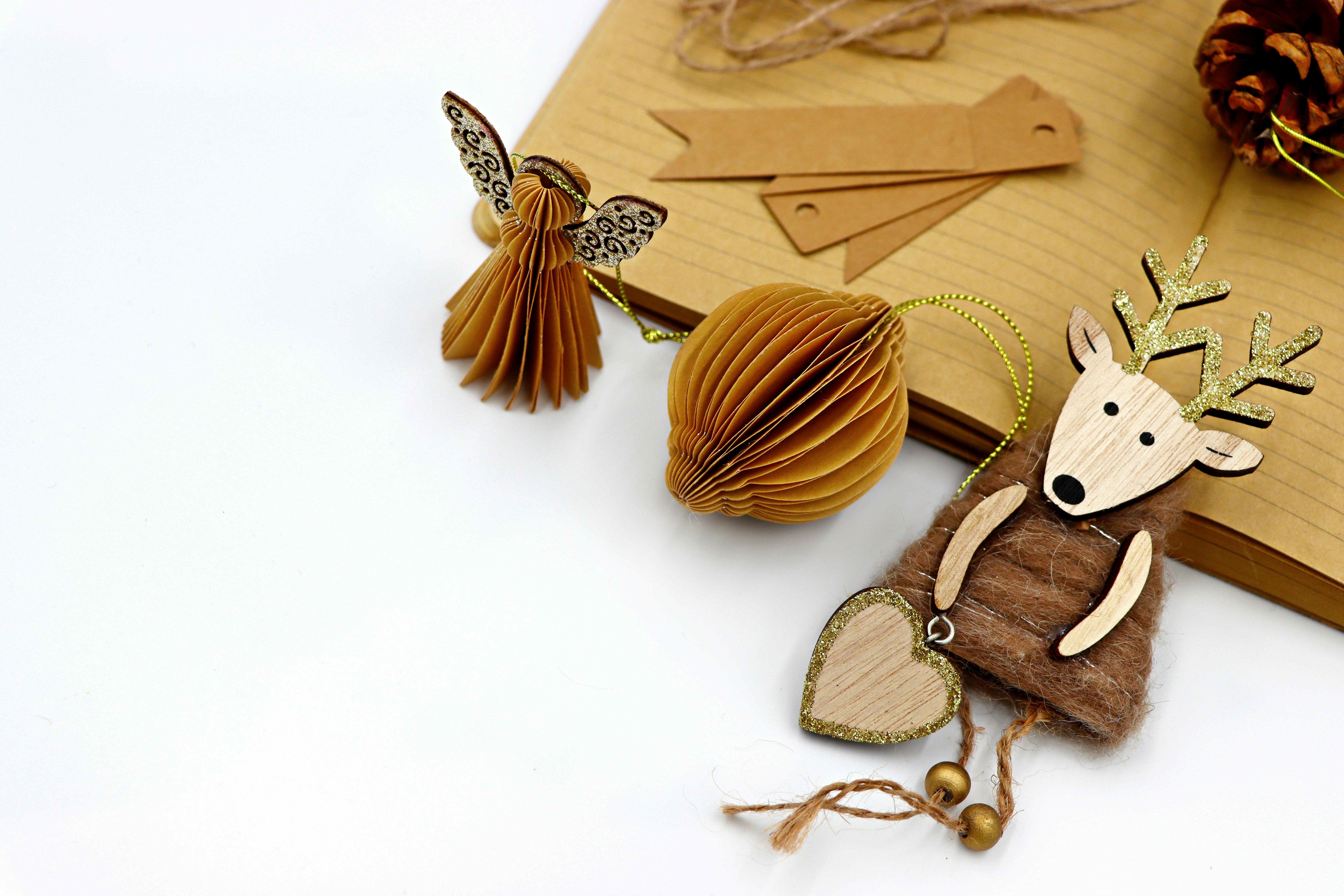 Eco-Friendly Christmas Decorations on Display · Free Stock Photo