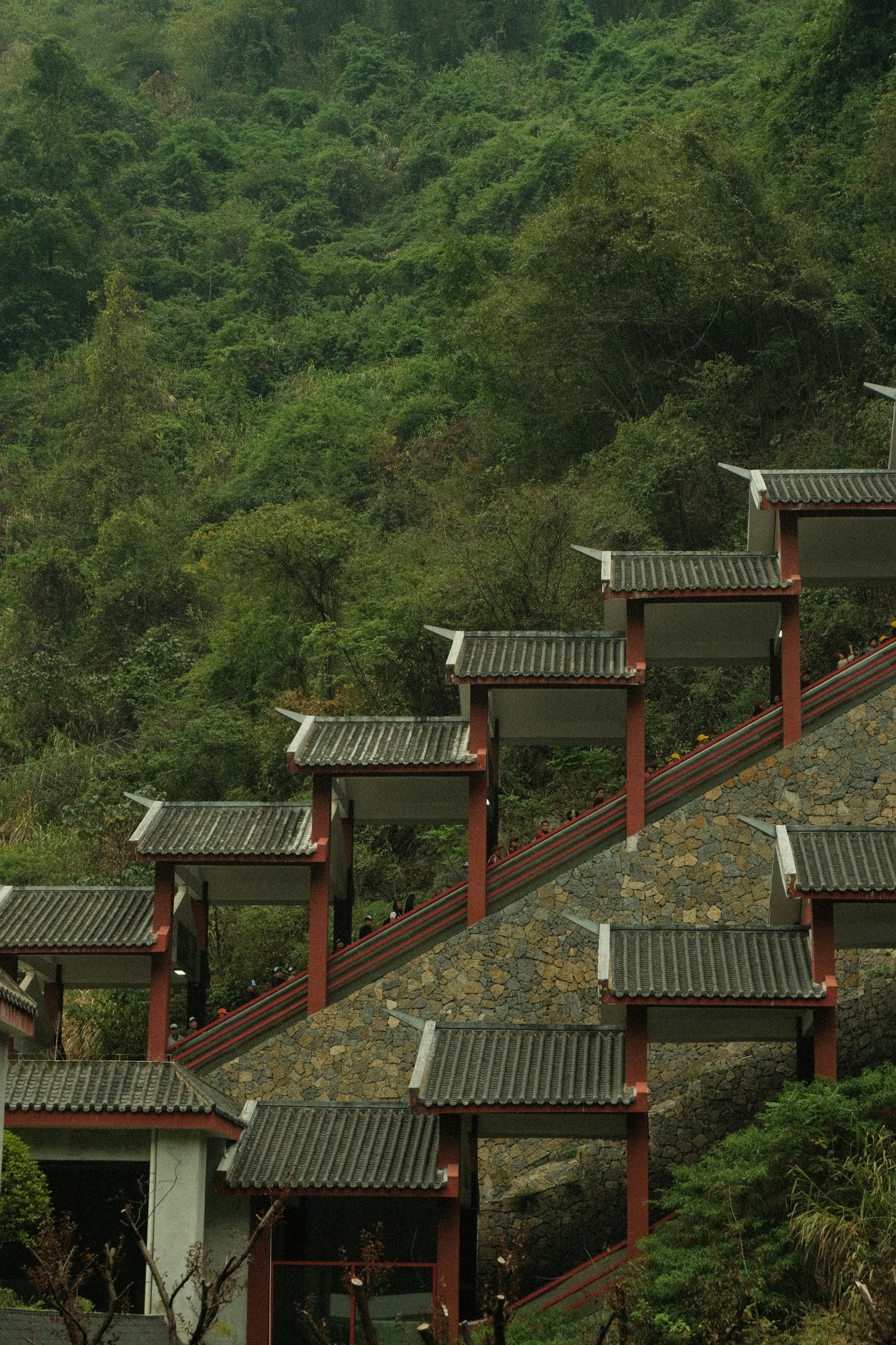 Tangga Arsitektur Tradisional Di Green Hillside · Foto Stok Gratis