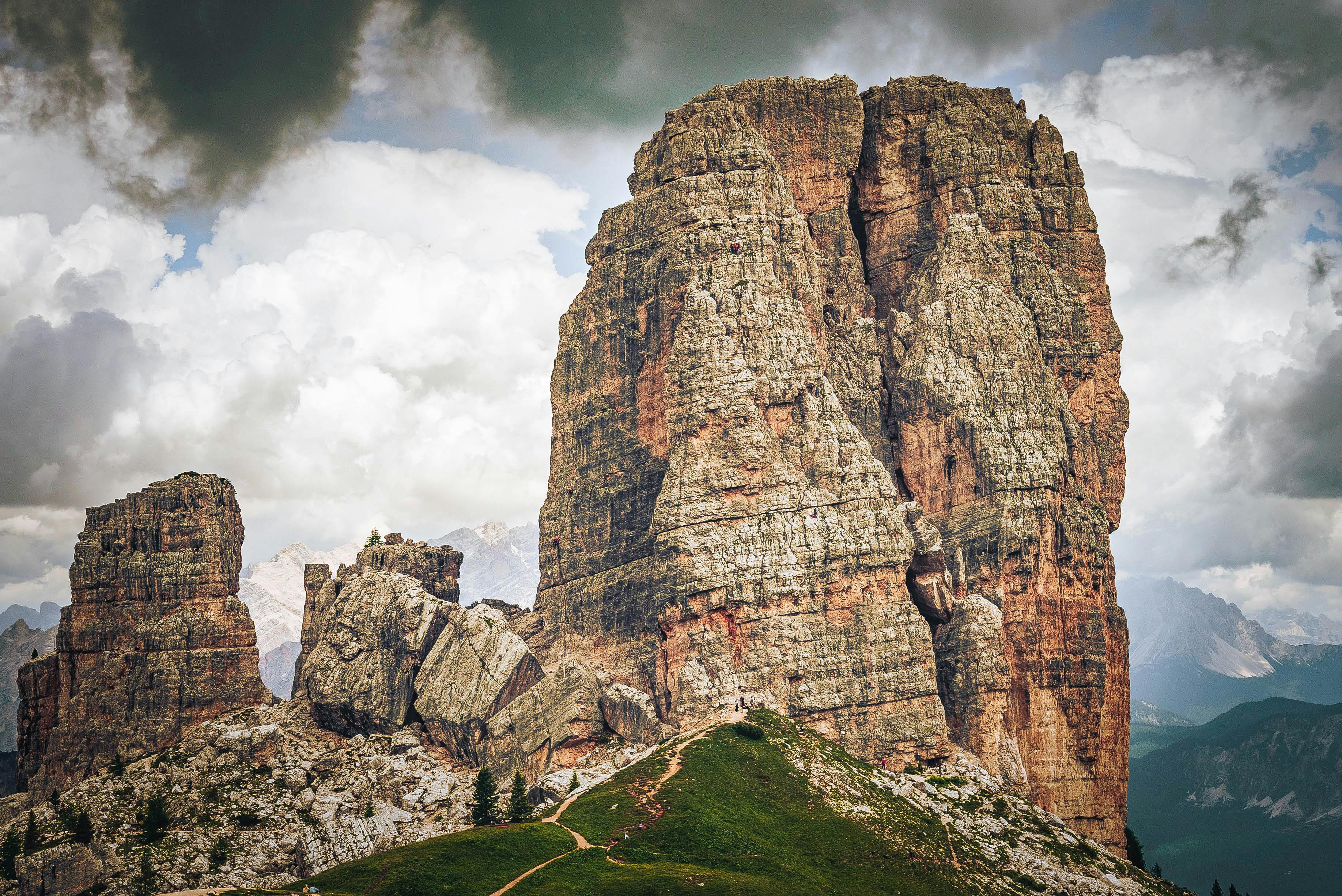Majestic Dolomites Mountain Rock Formation · Free Stock Photo