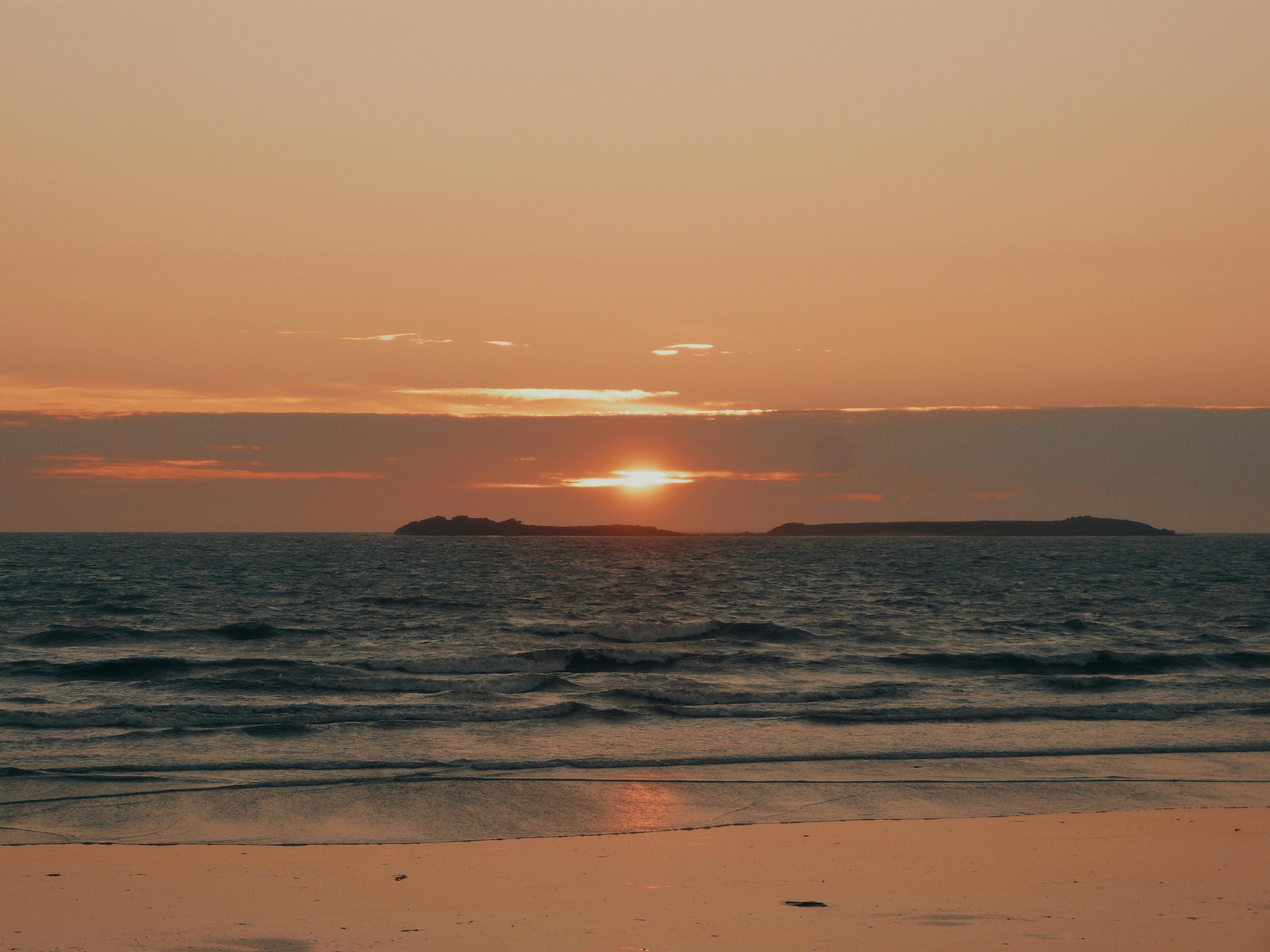 Sunset at Quiberon Beach, Bretagne, France · Free Stock Photo
