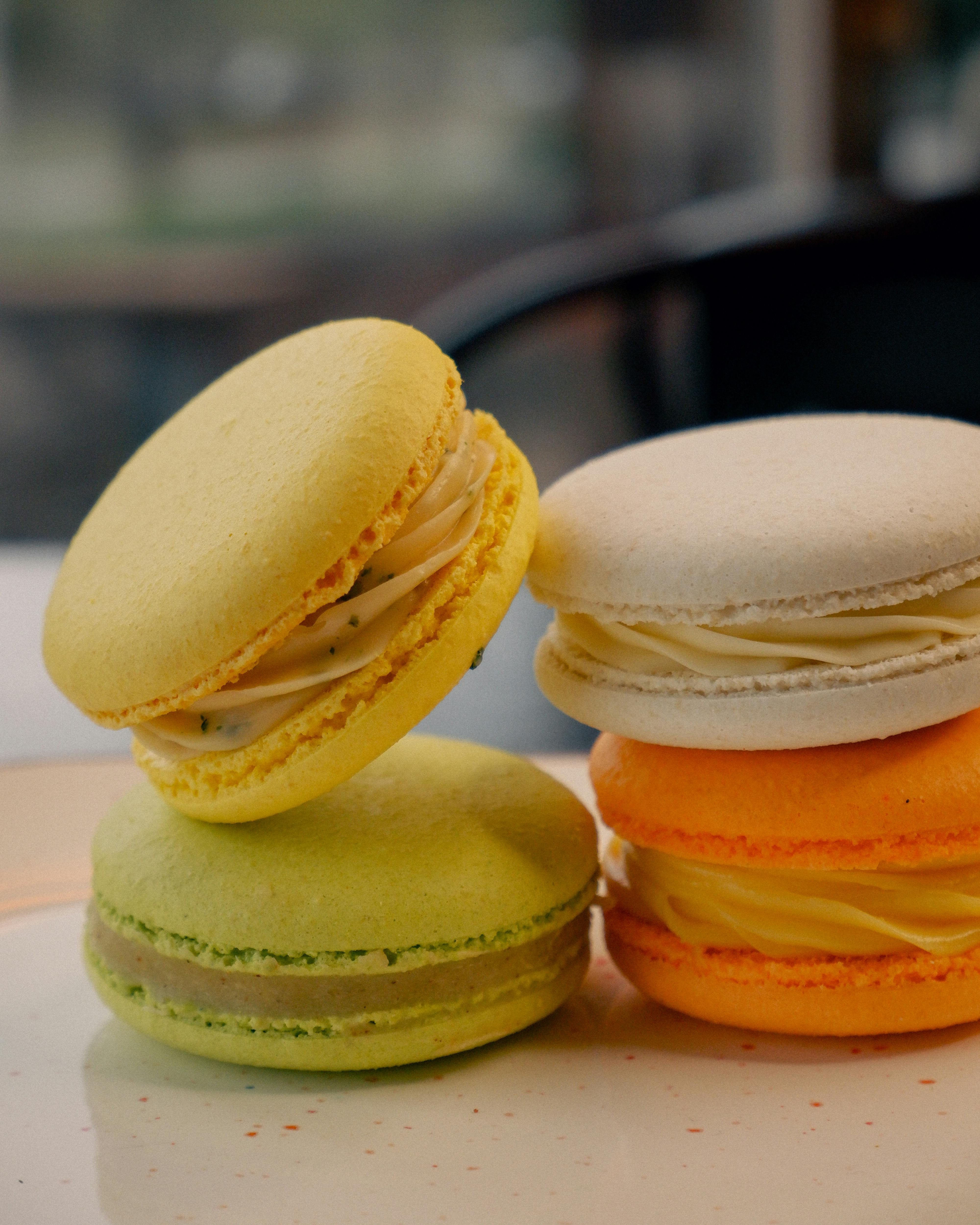 Colorful Assorted Macarons on Plate · Free Stock Photo