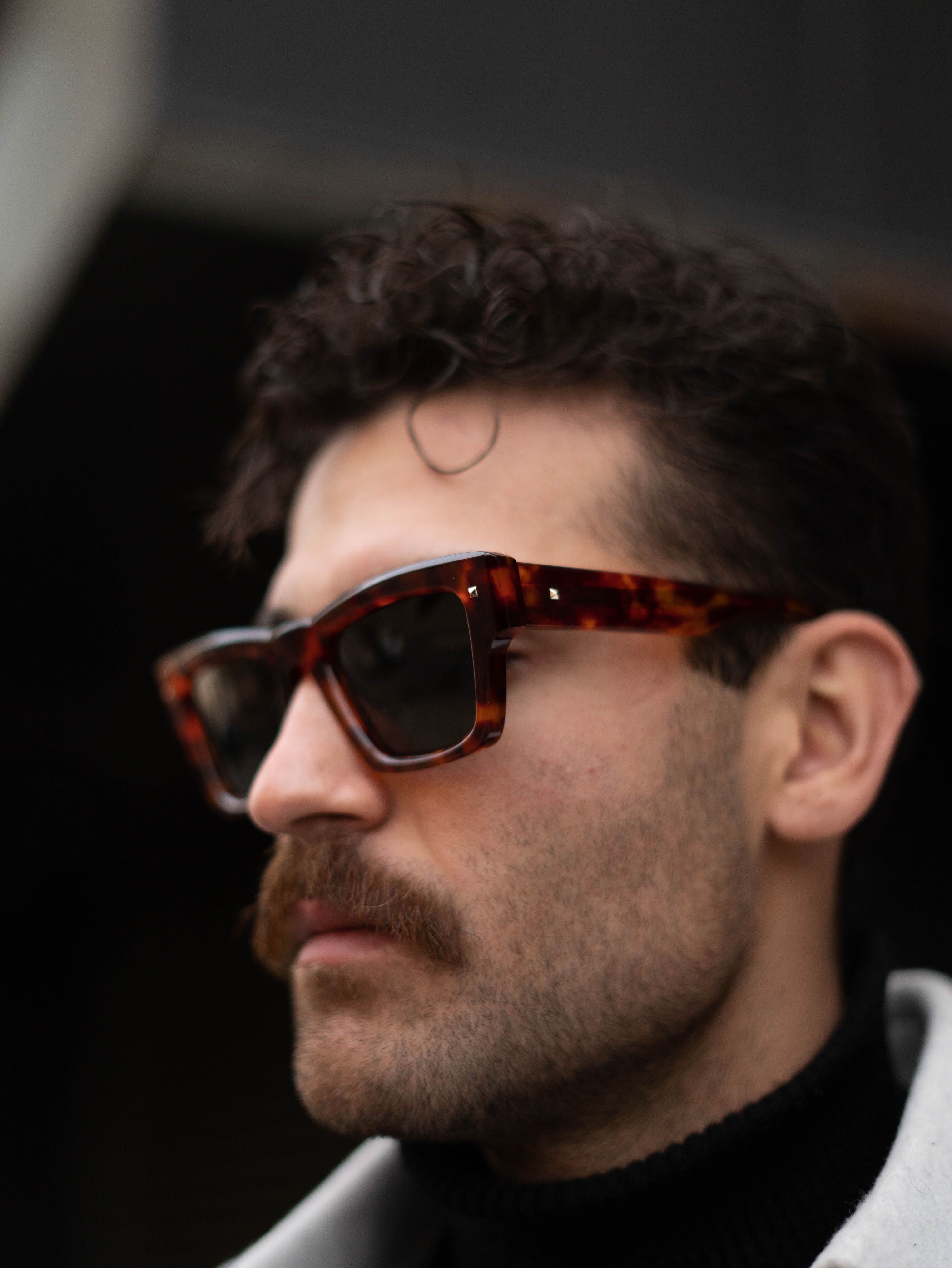 Stylish Man Wearing Tortoise Shell Sunglasses · Free Stock Photo