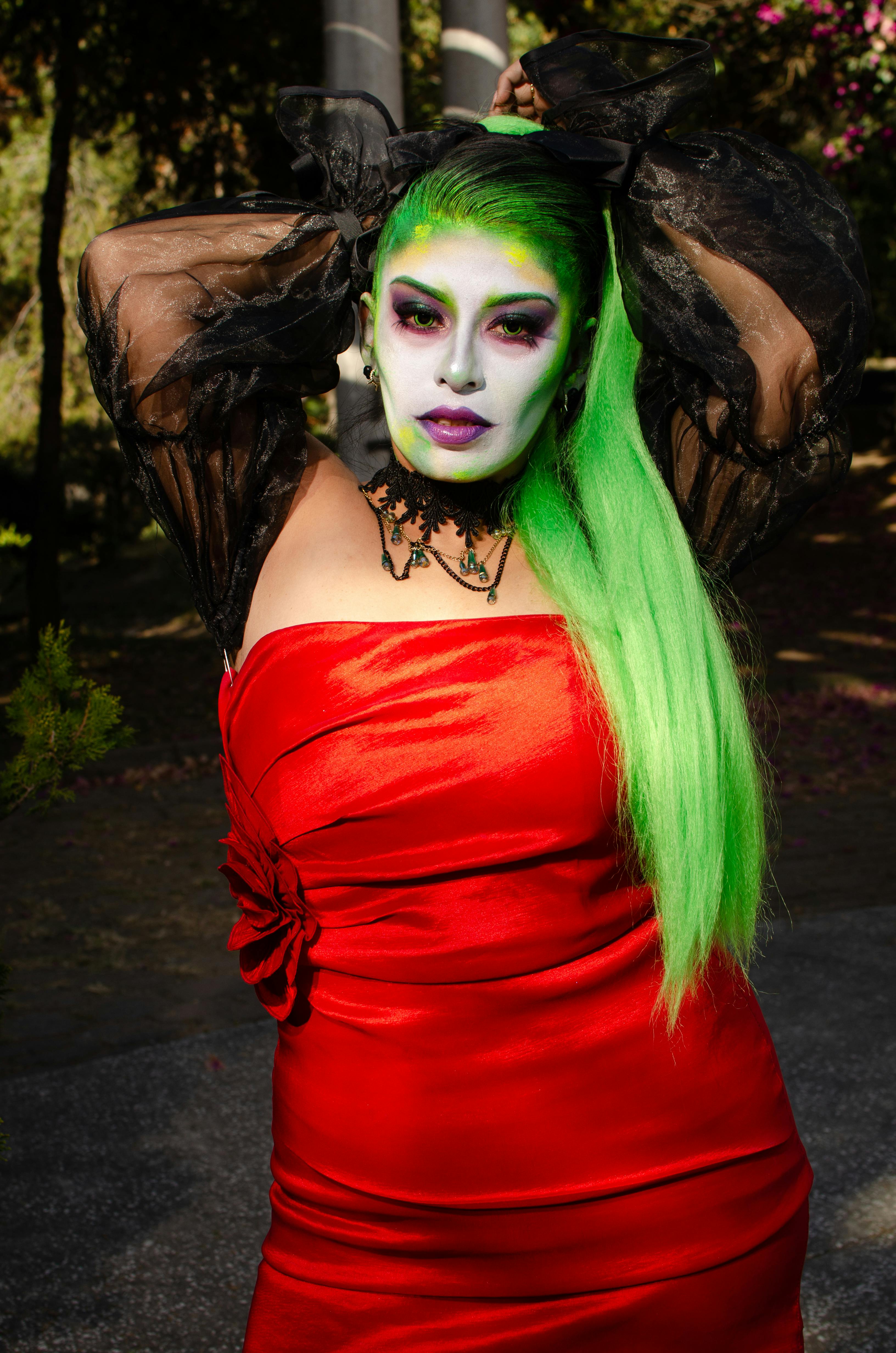 Gothic Cosplay Portrait with Dramatic Makeup · Free Stock Photo