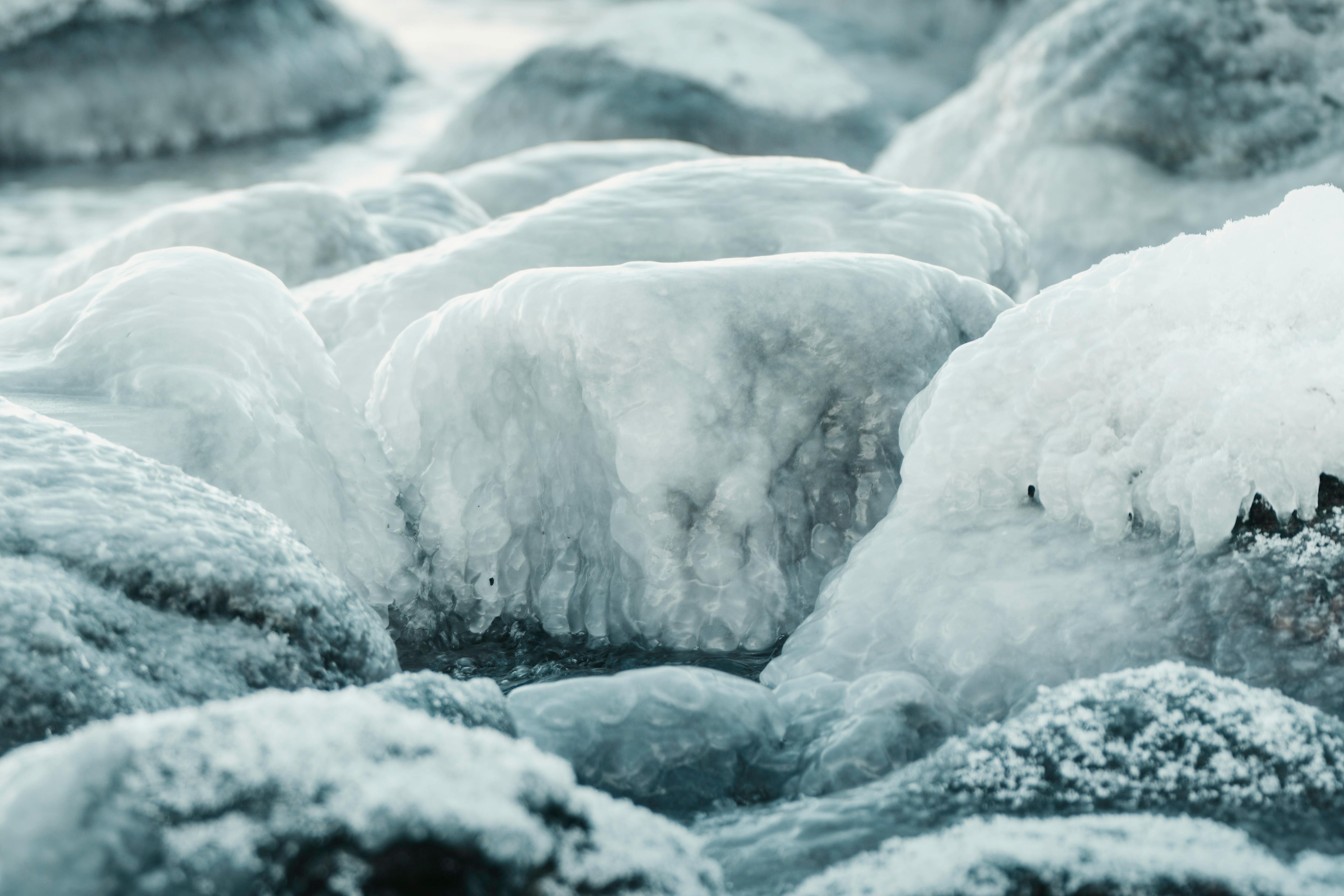 Winter Ice-Covered Rocks in Estonian Nature · Free Stock Photo