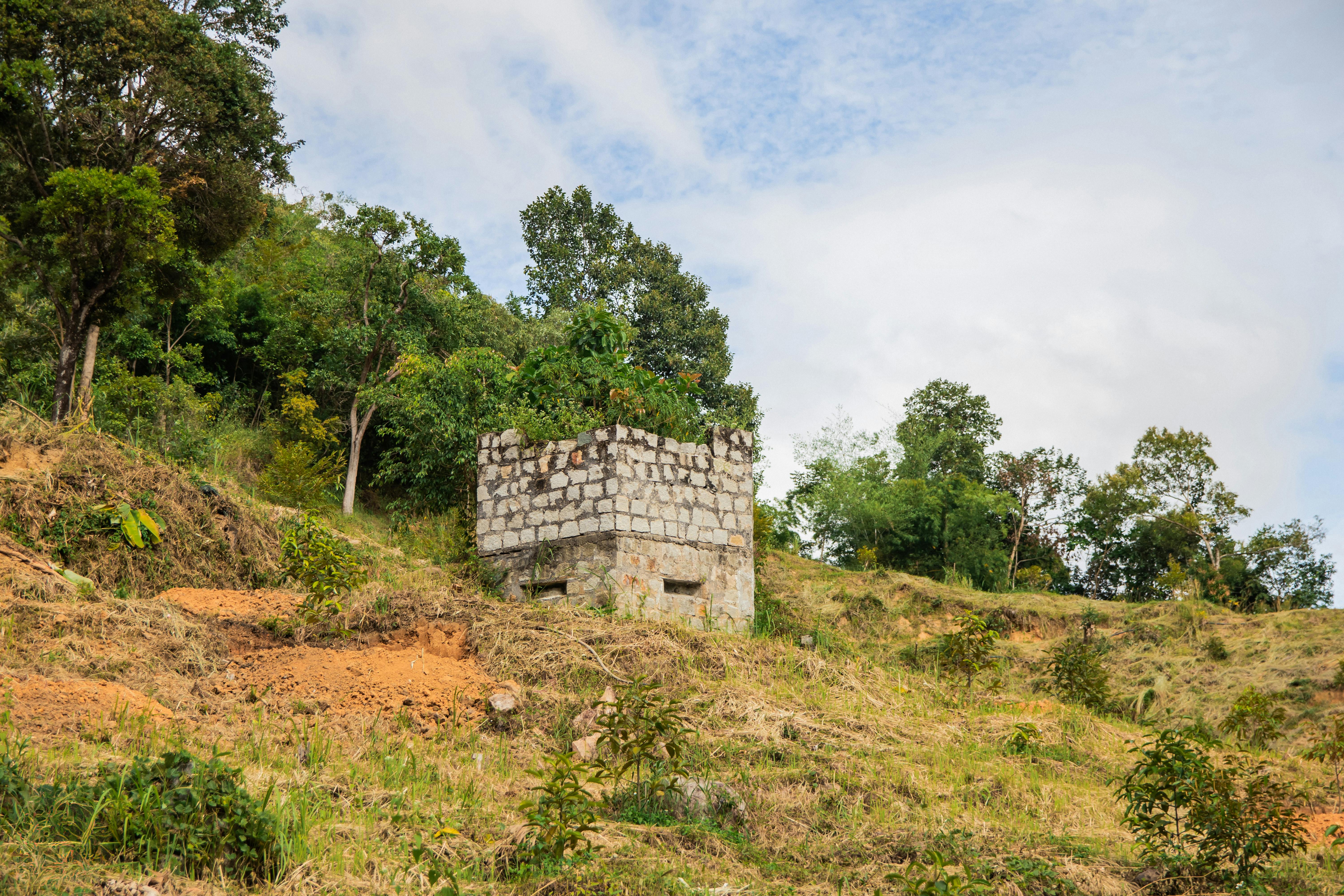 Stone structure in lush Lâm Đồng landscape · Free Stock Photo
