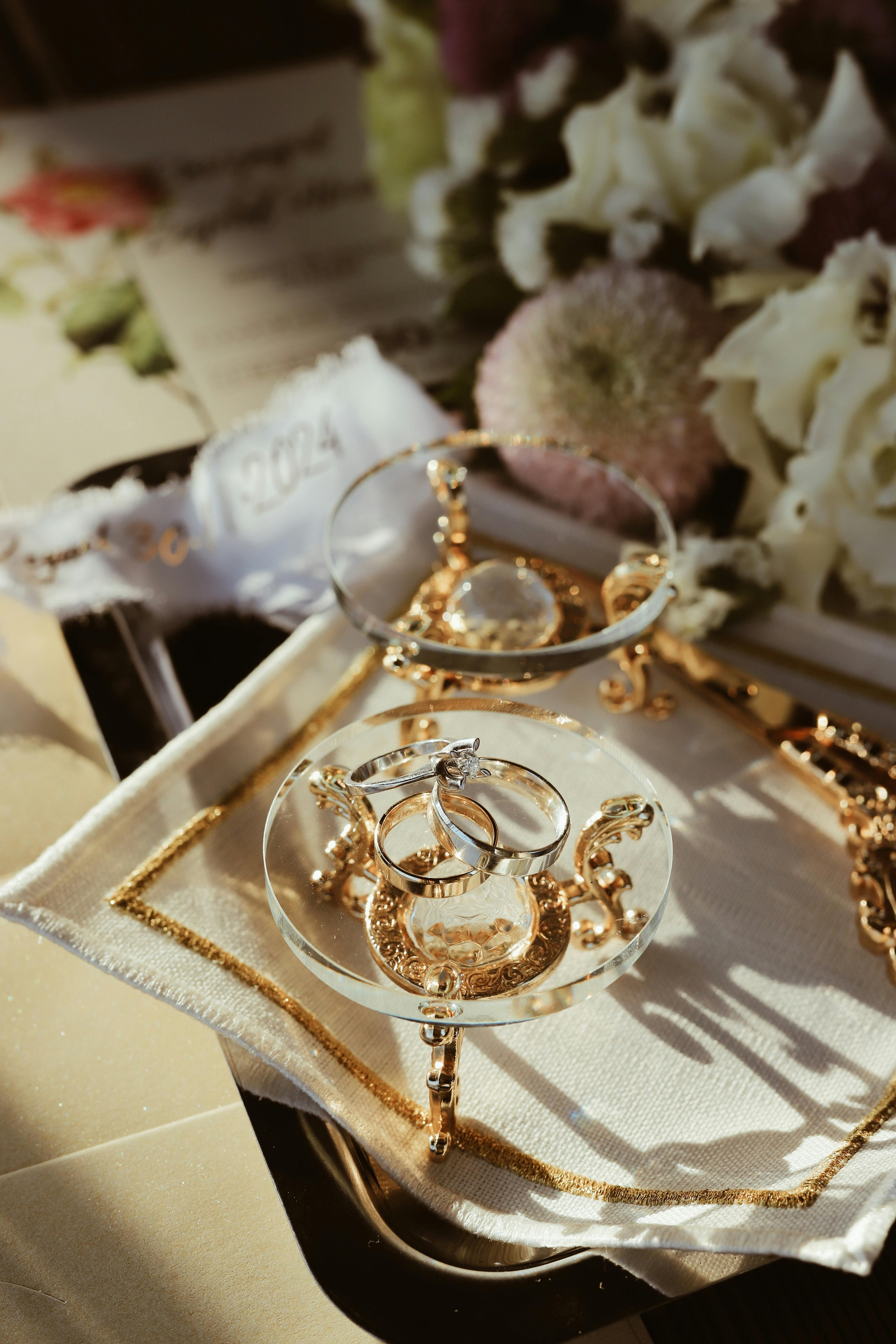 Close-Up Photo of Gold Wedding Rings · Free Stock Photo