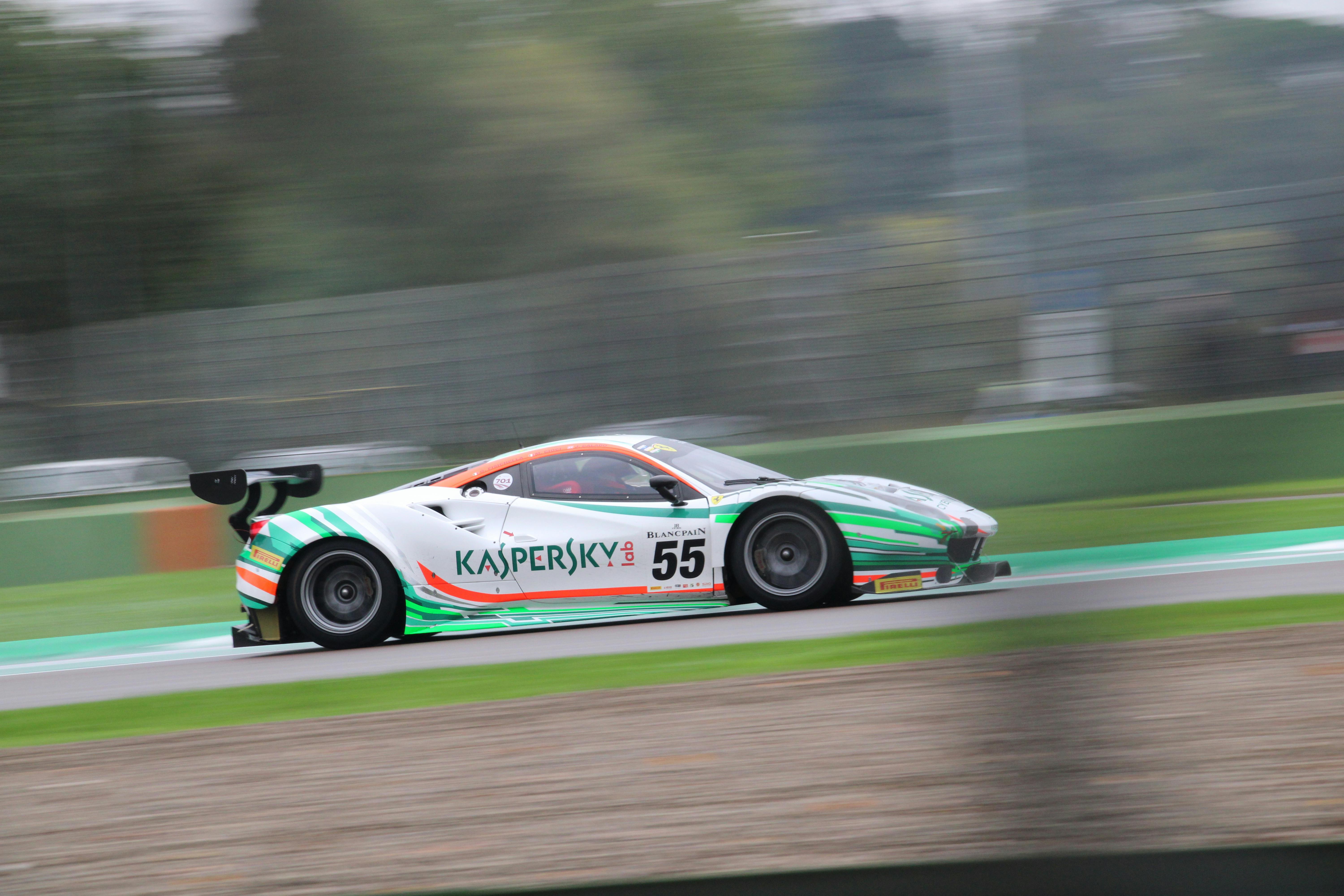 High-Speed Racing Car at Imola Circuit · Free Stock Photo