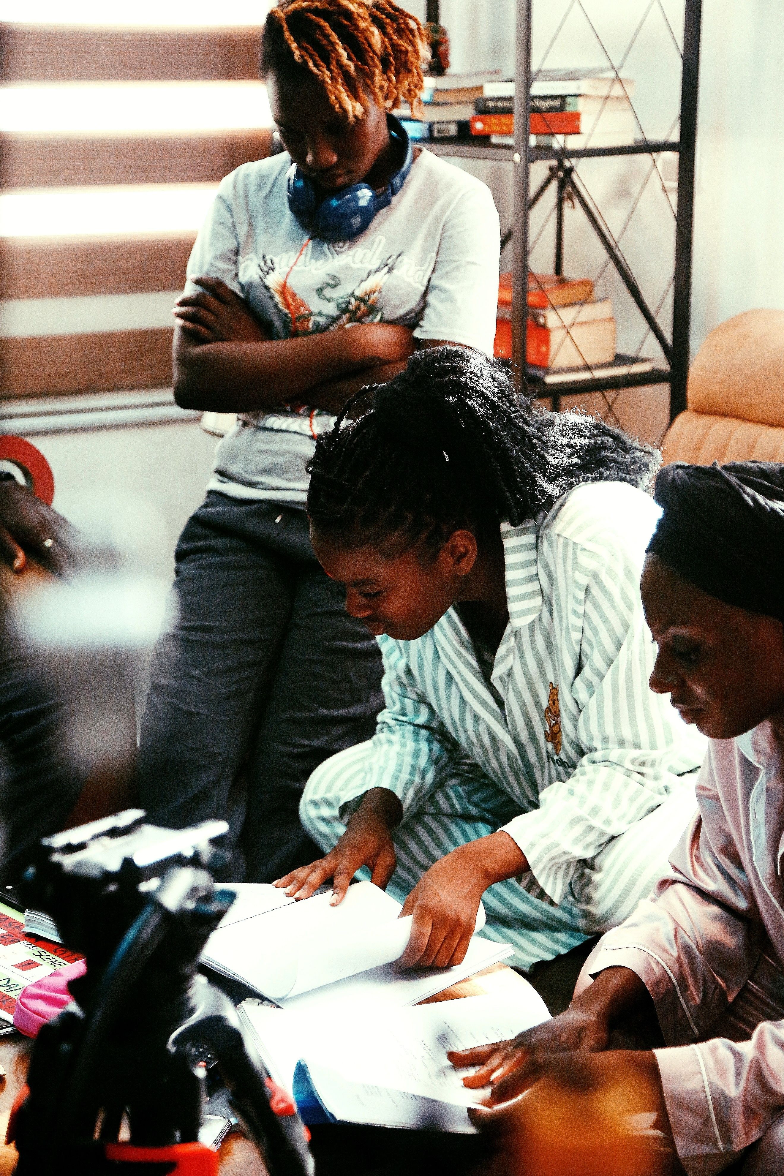 Collaborative Study Session in Abuja Office · Free Stock Photo