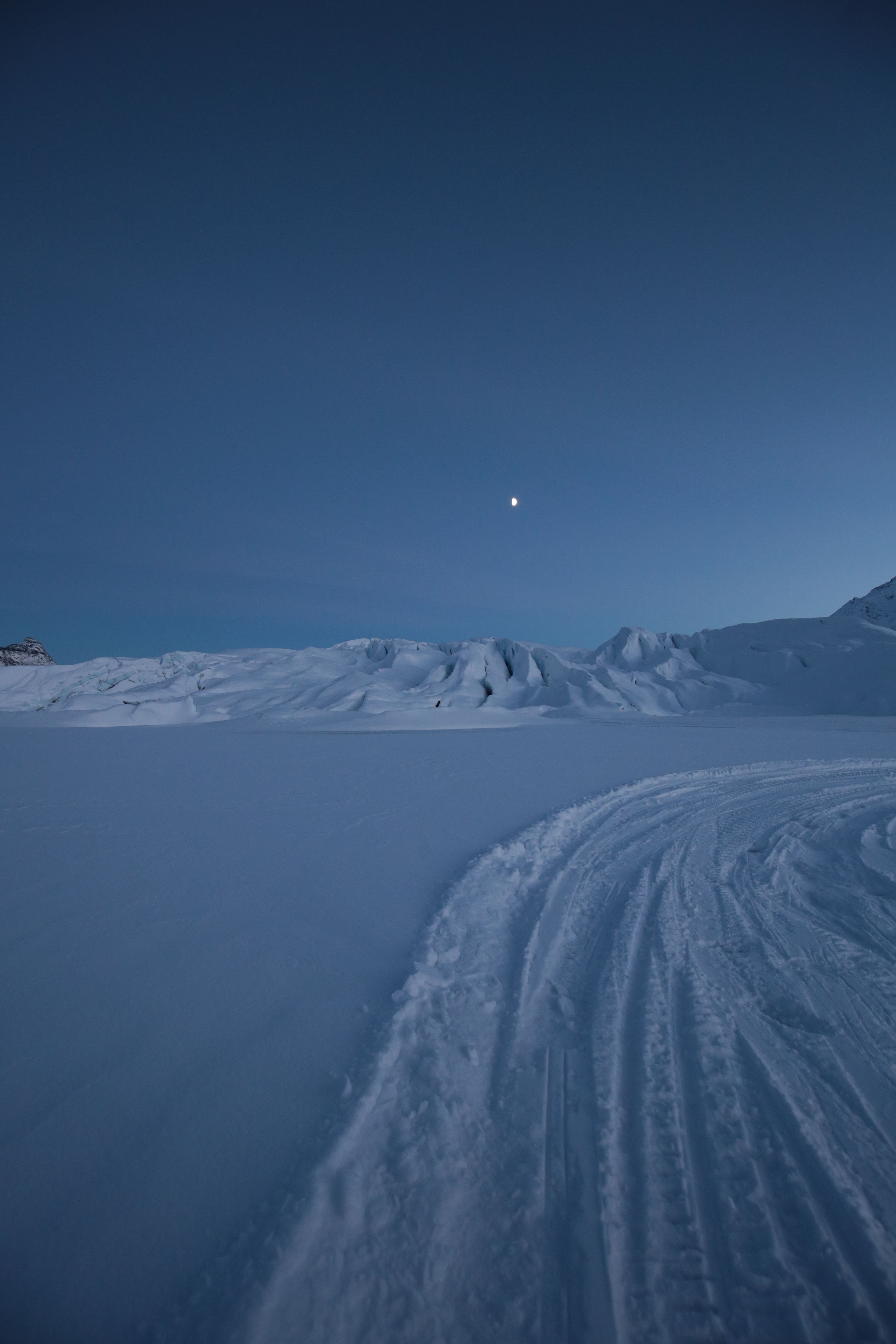 Moonlit Winter Landscape in Alaskan Wilderness · Free Stock Photo