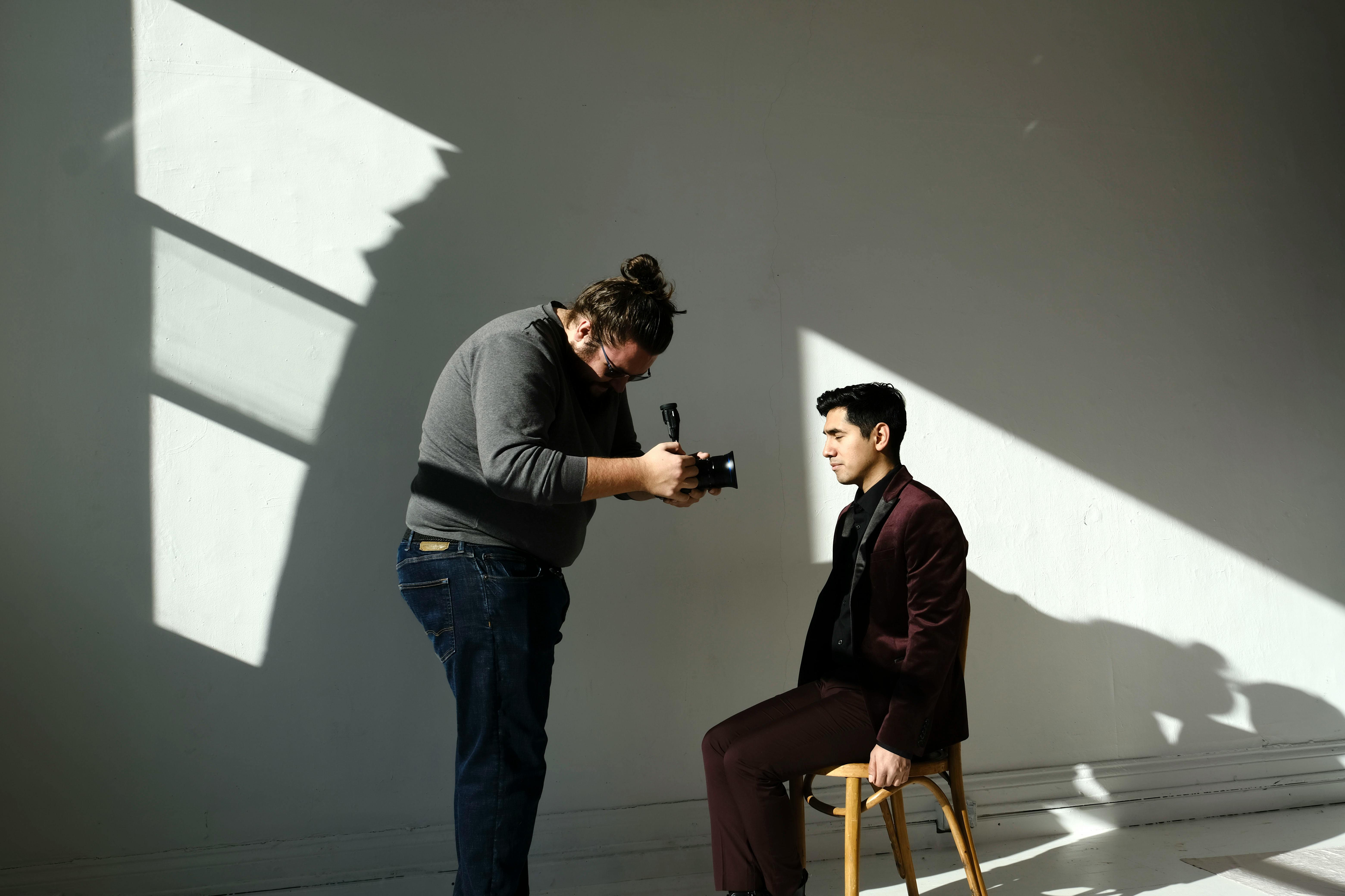 Indoor Photography Session with Natural Light · Free Stock Photo