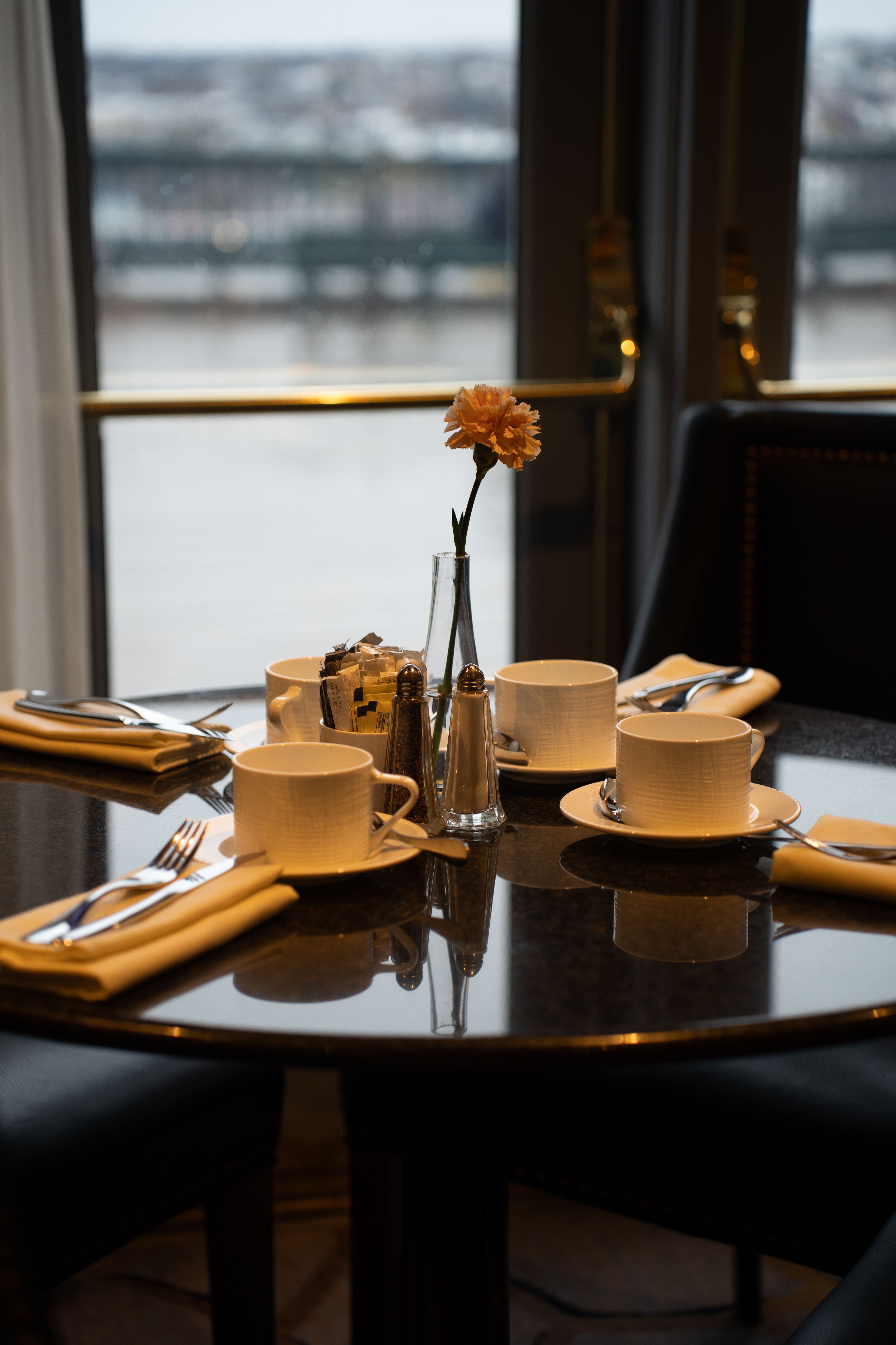 Elegant Breakfast Setting by the River · Free Stock Photo