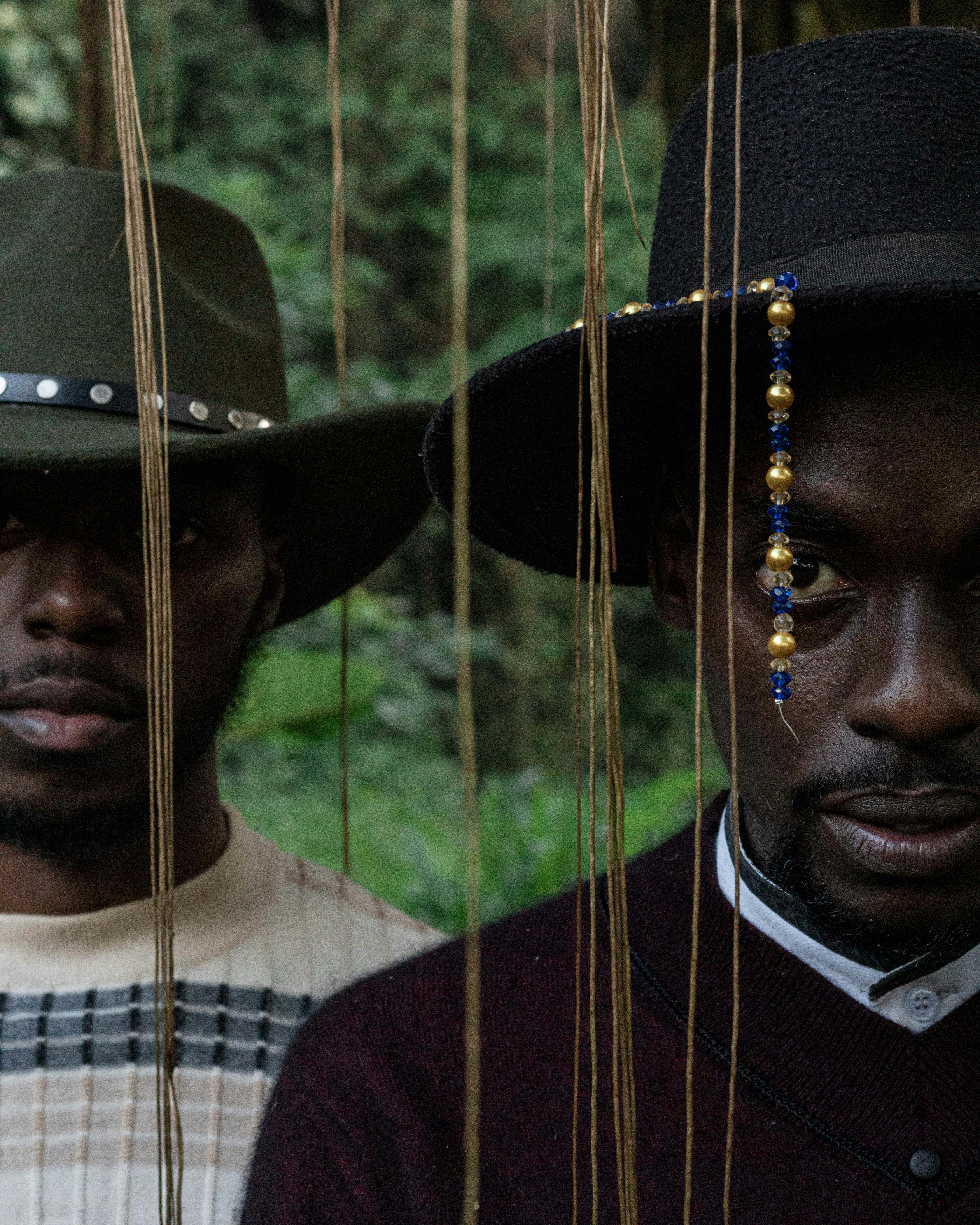 Portrait of Two Men in Uganda with Hats · Free Stock Photo