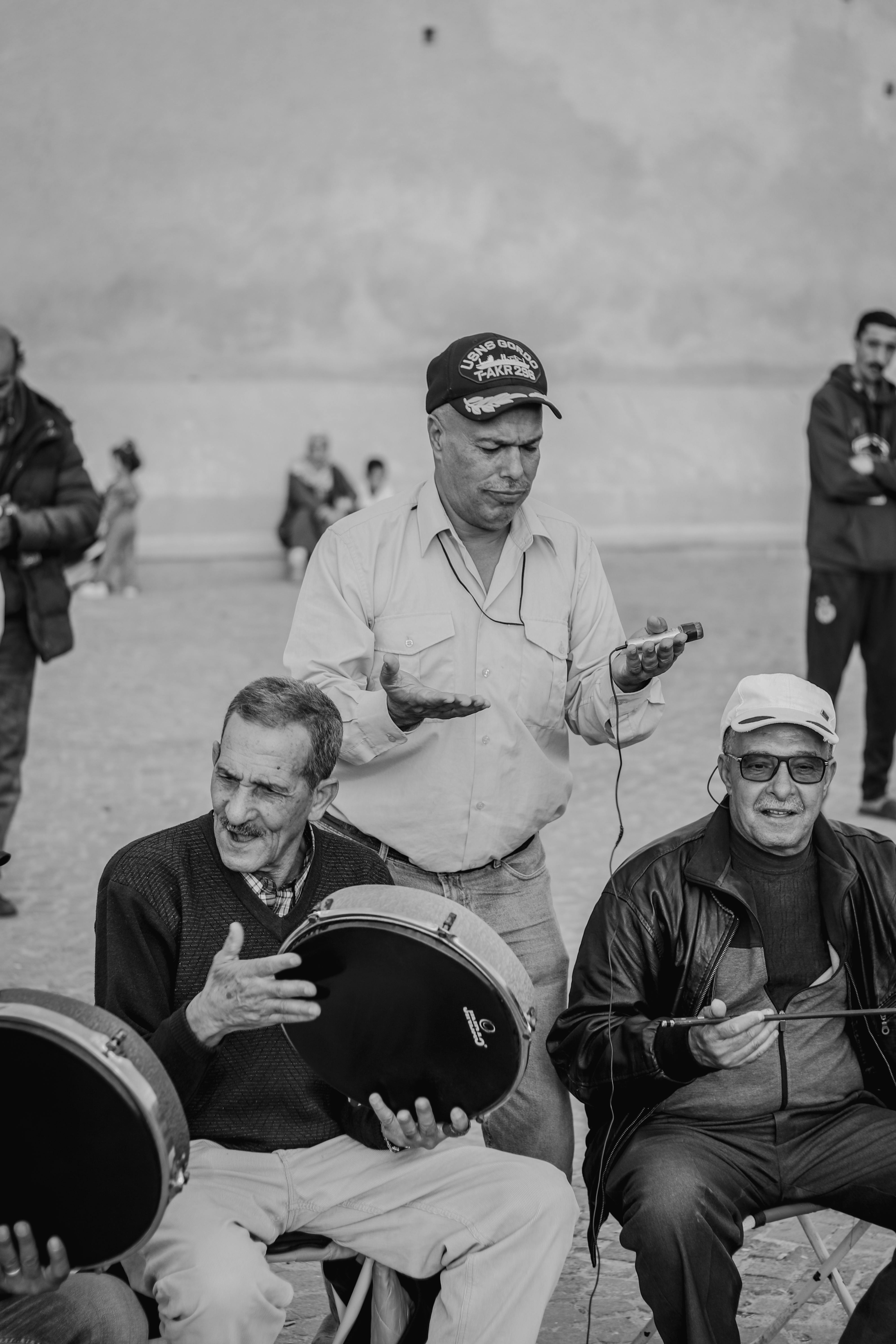 Street Performers Playing Percussion Instruments · Free Stock Photo