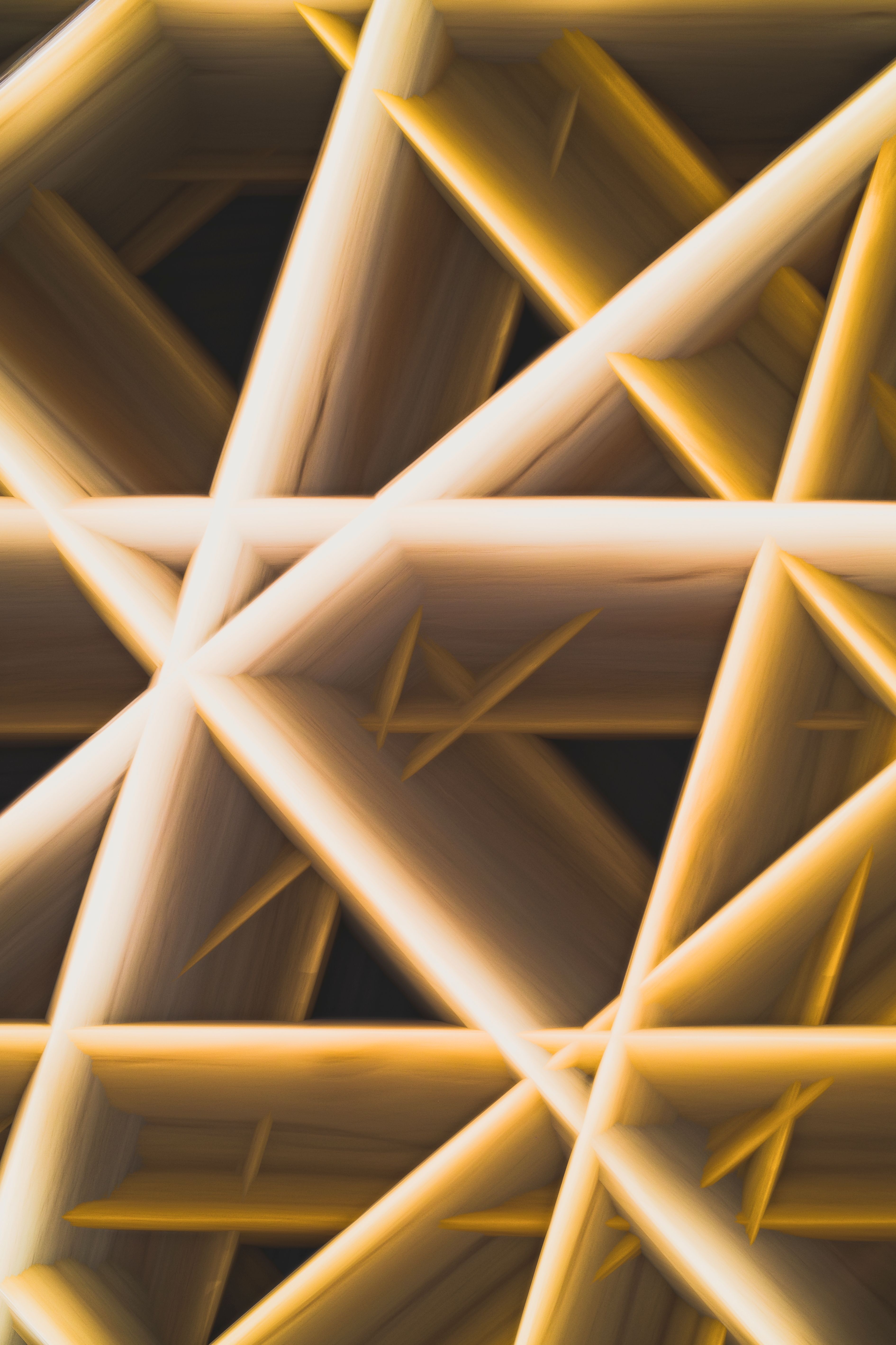 Abstract Geometric Structure with Radiant Light · Free Stock Photo