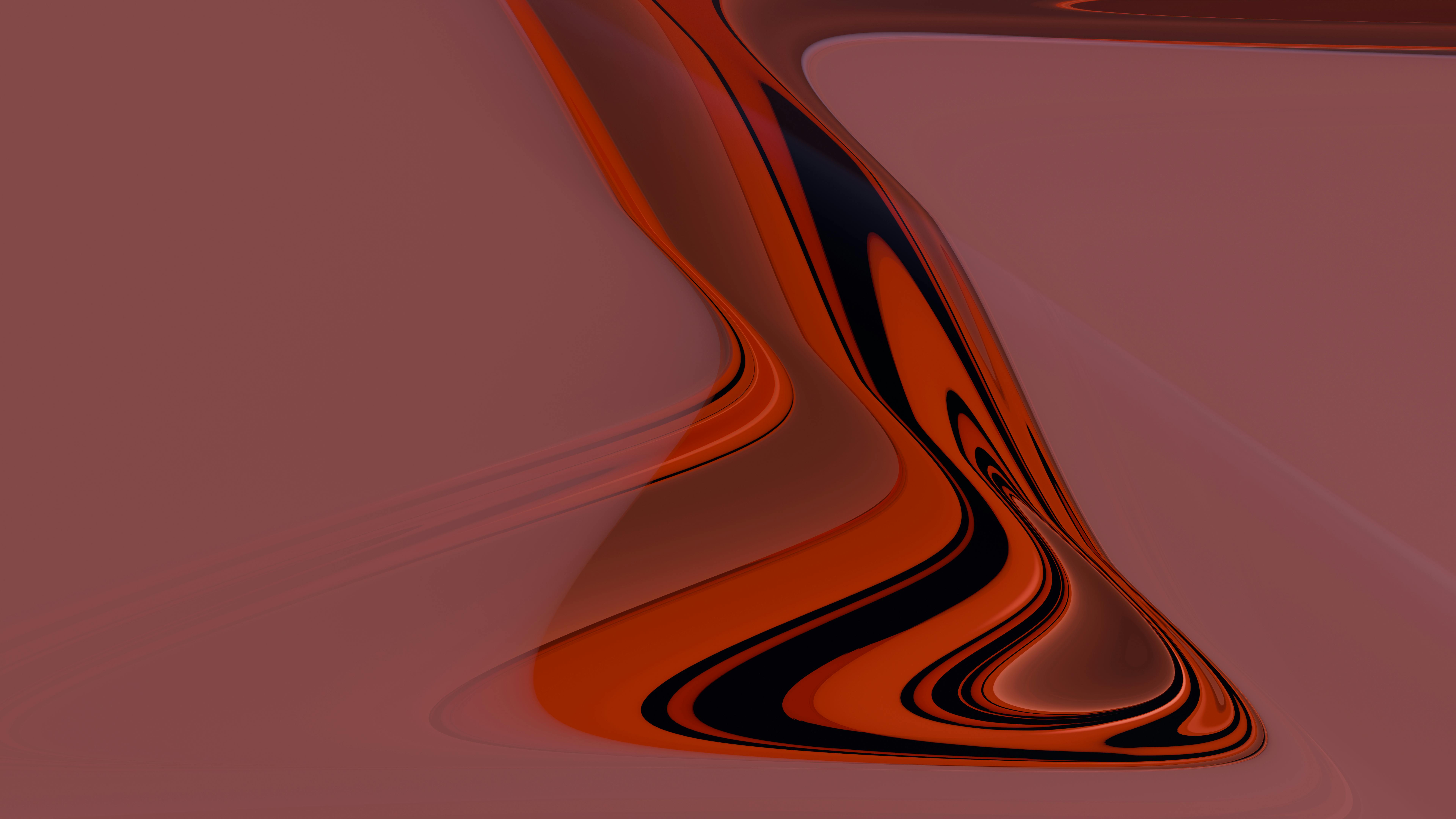 Dynamic Abstract Art with Fluid Red and Black Swirls · Free Stock Photo