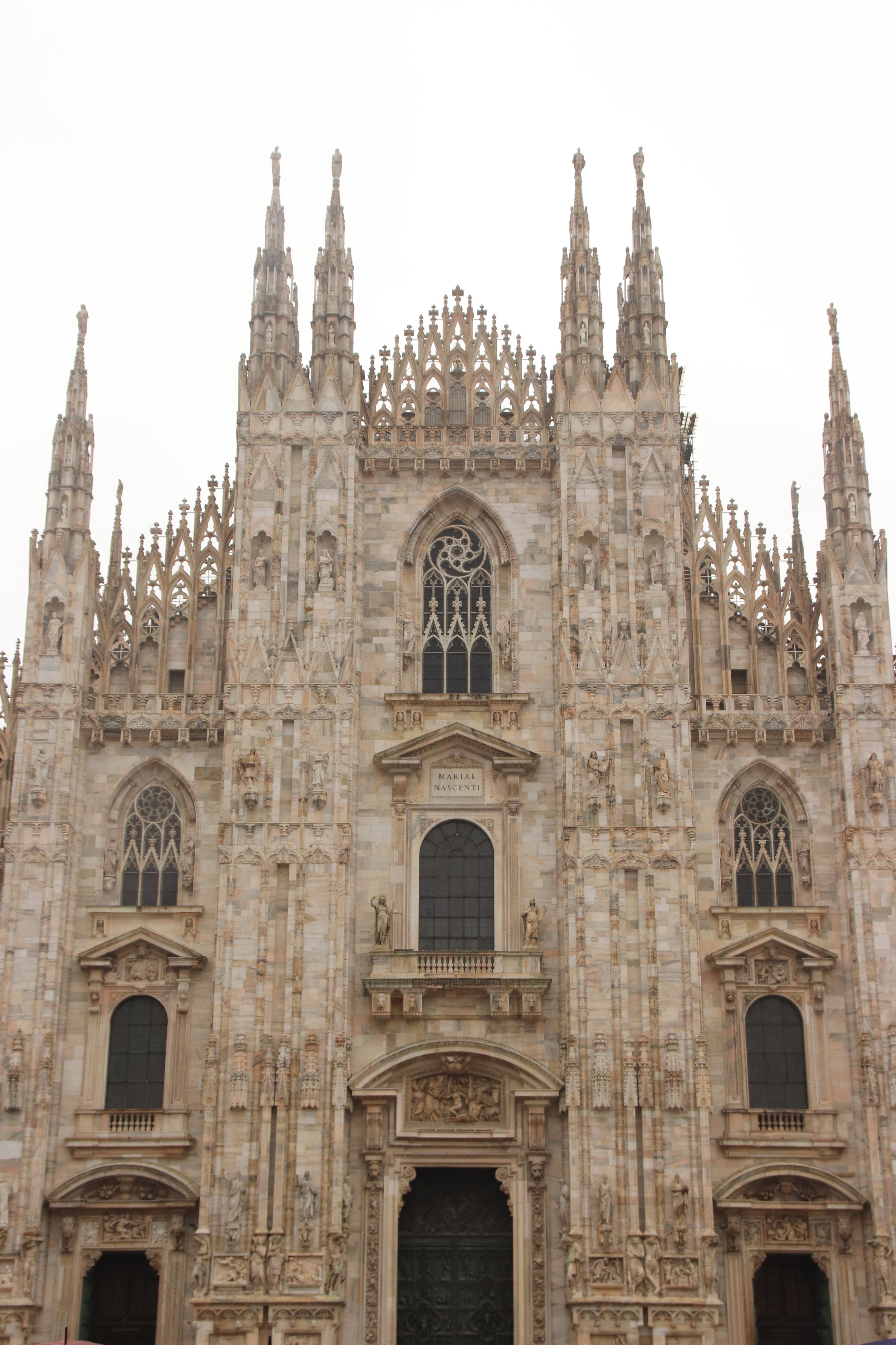 Iconic Milan Cathedral Front View · Free Stock Photo