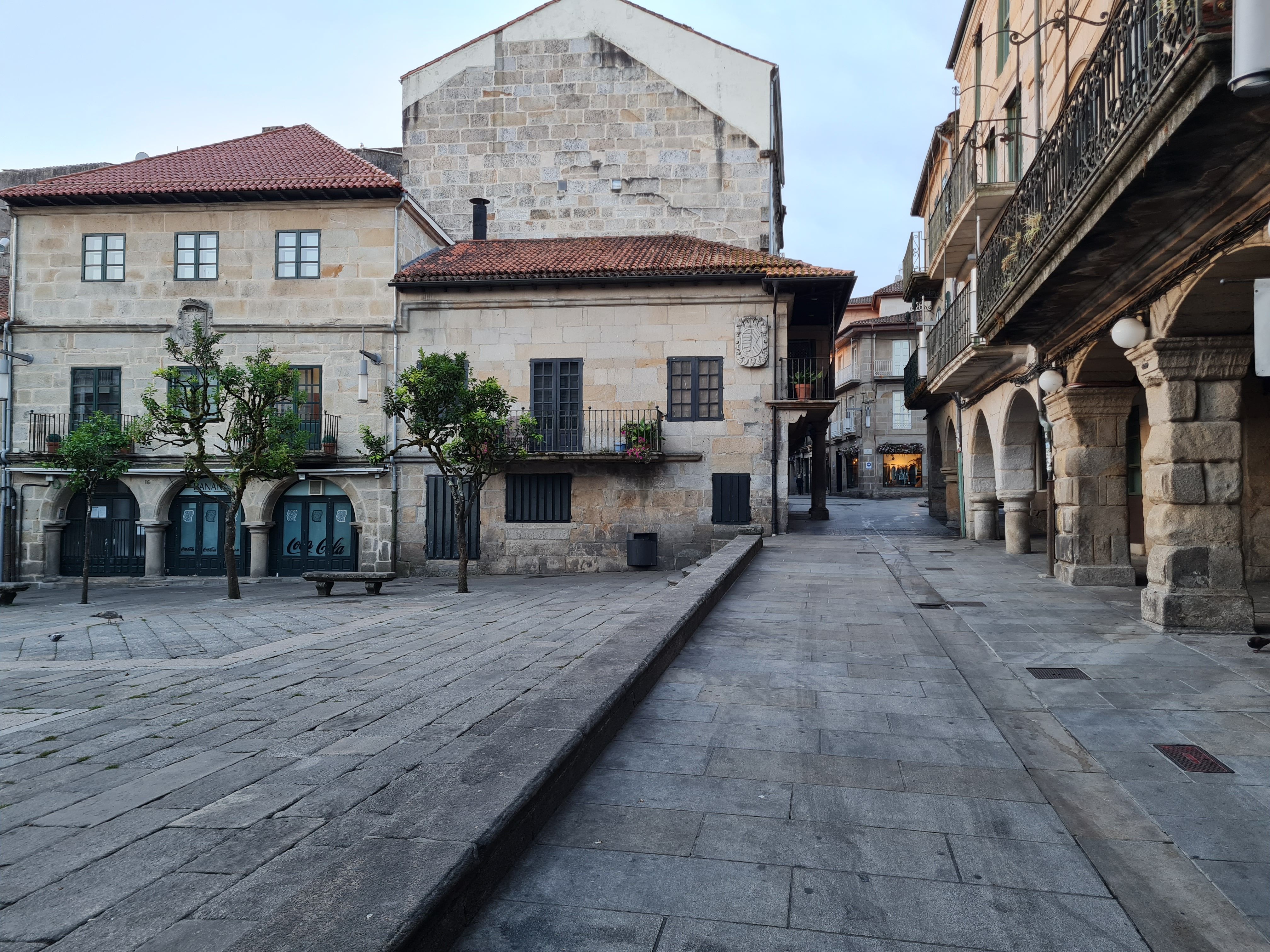 Historic European Stone Architecture on a Quiet Street · Free Stock Photo