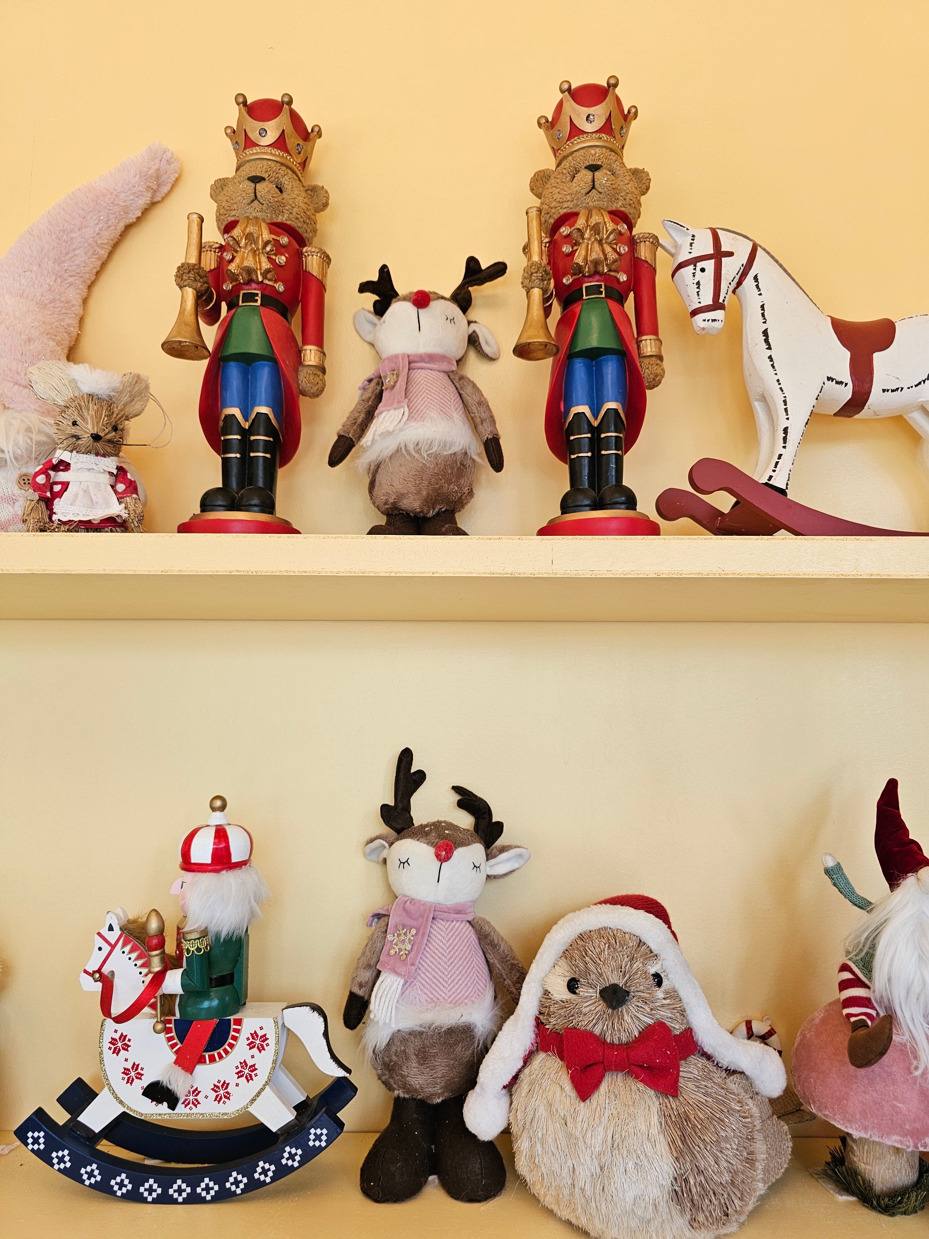 Festive Nutcracker and Holiday Decor Display · Free Stock Photo