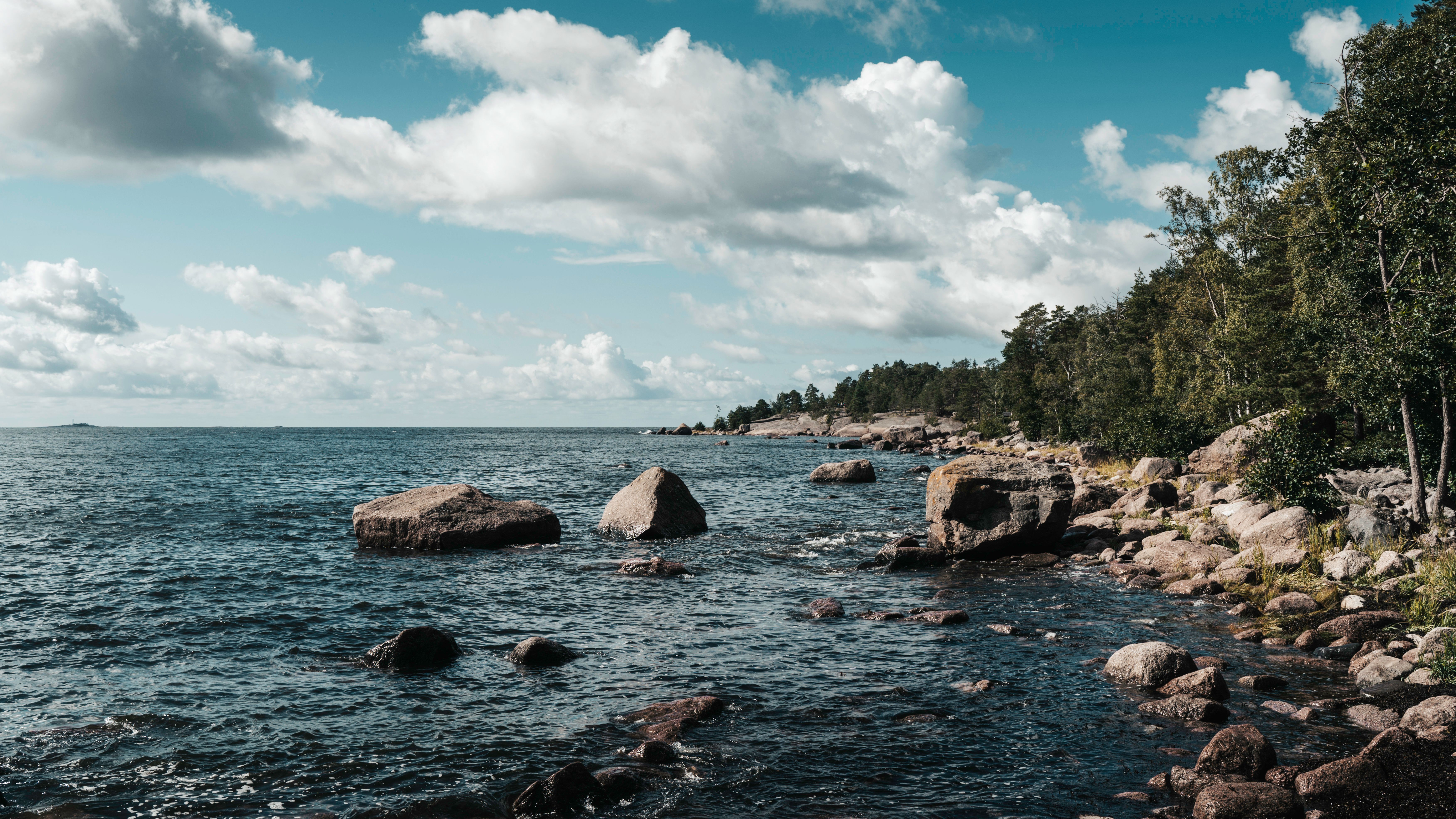 Scenic Finnish Coastline with Rocky Shoreline · Free Stock Photo