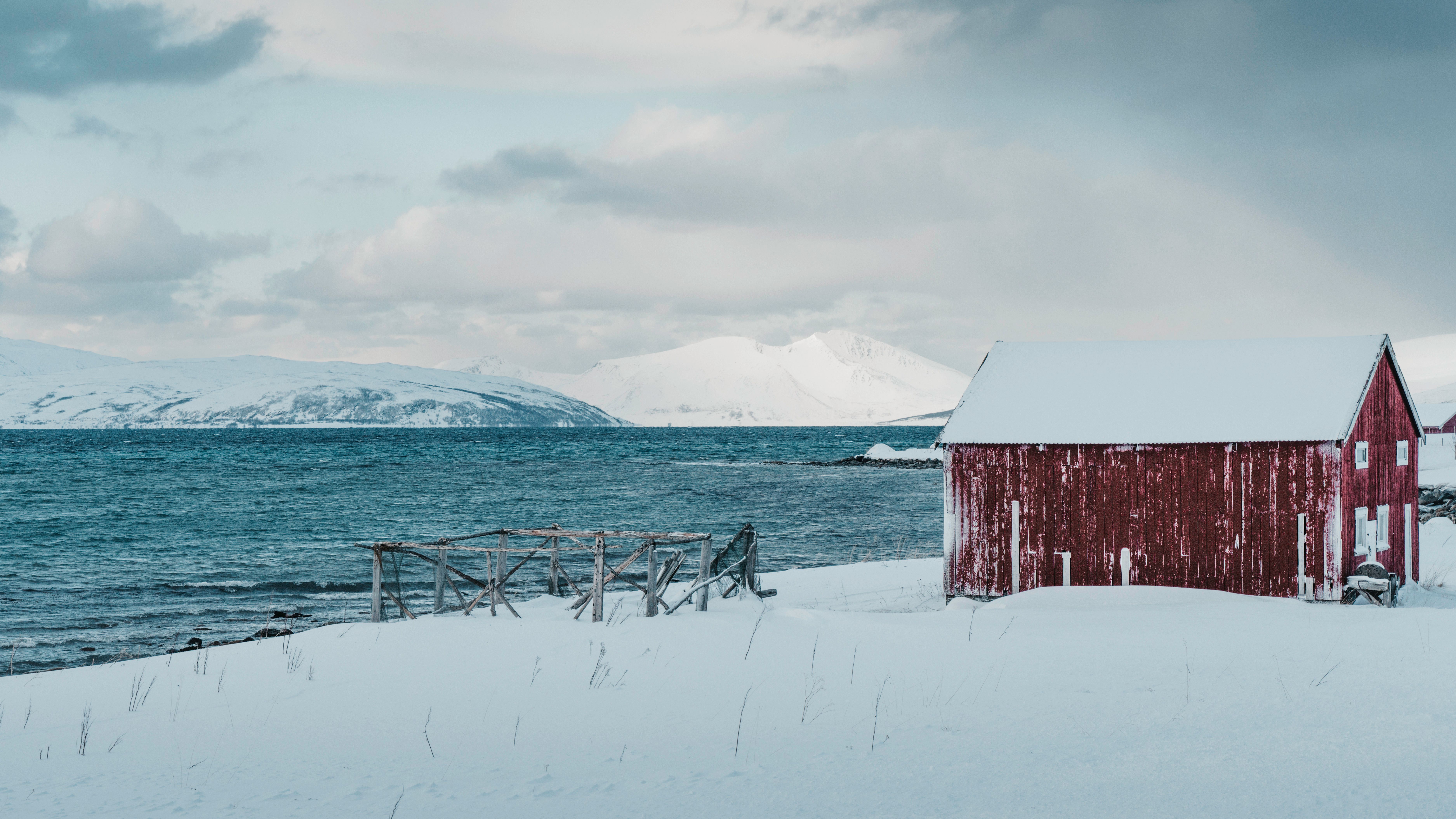 Scenic Winter Landscape in Norway's Arctic Region · Free Stock Photo