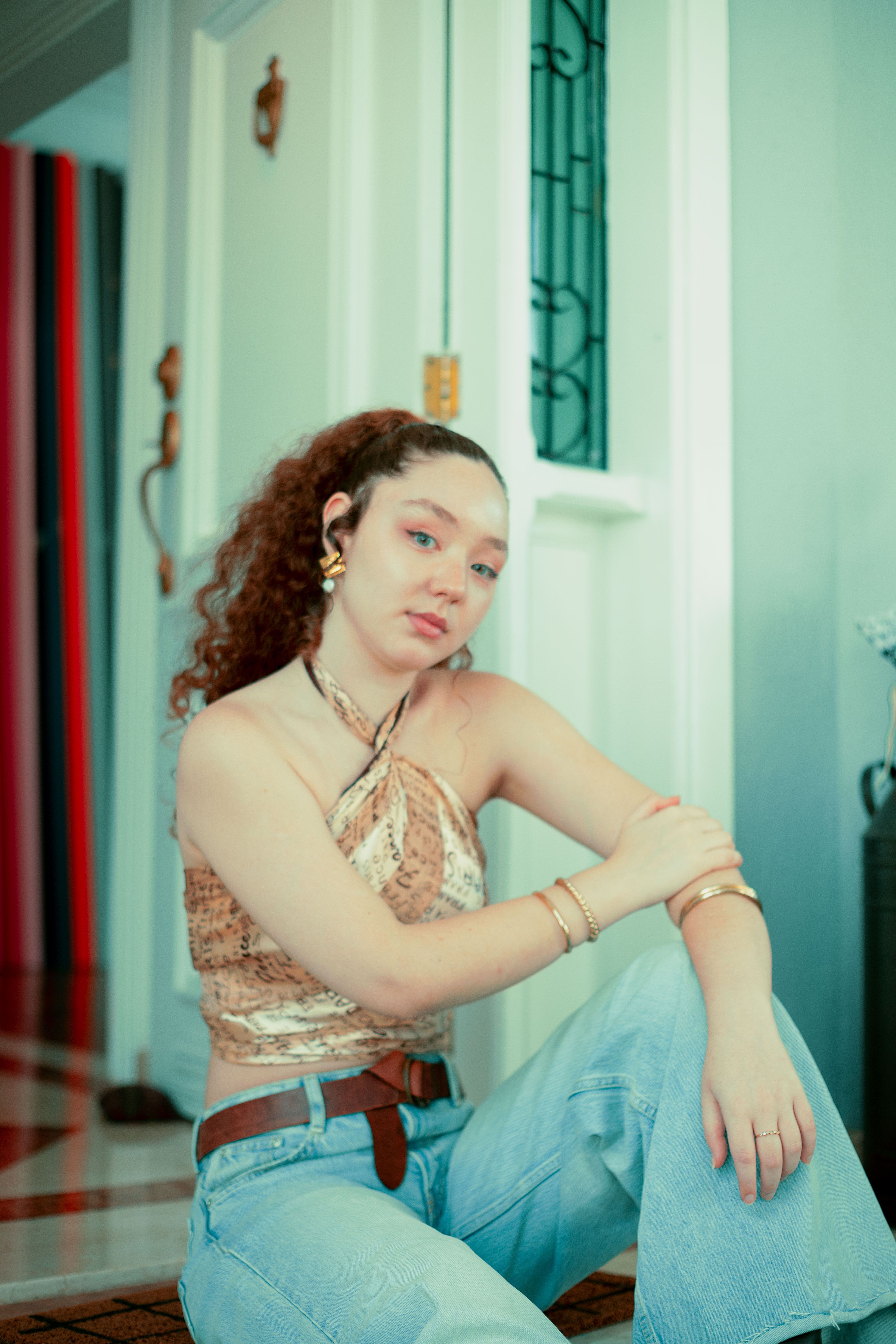 Stylish Woman Poses Indoors in São Paulo · Free Stock Photo