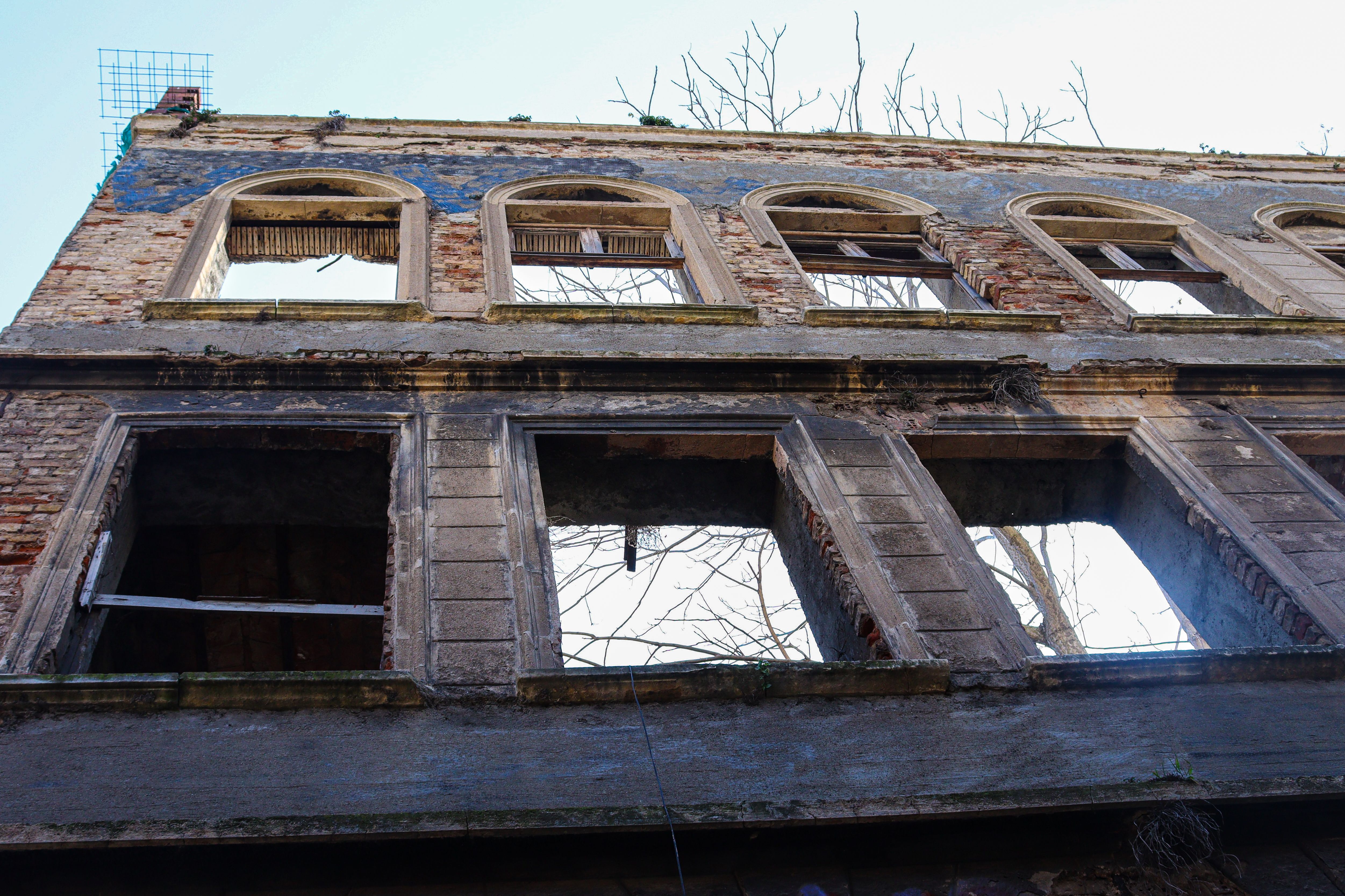 Historical Abandoned Building Exterior View · Free Stock Photo