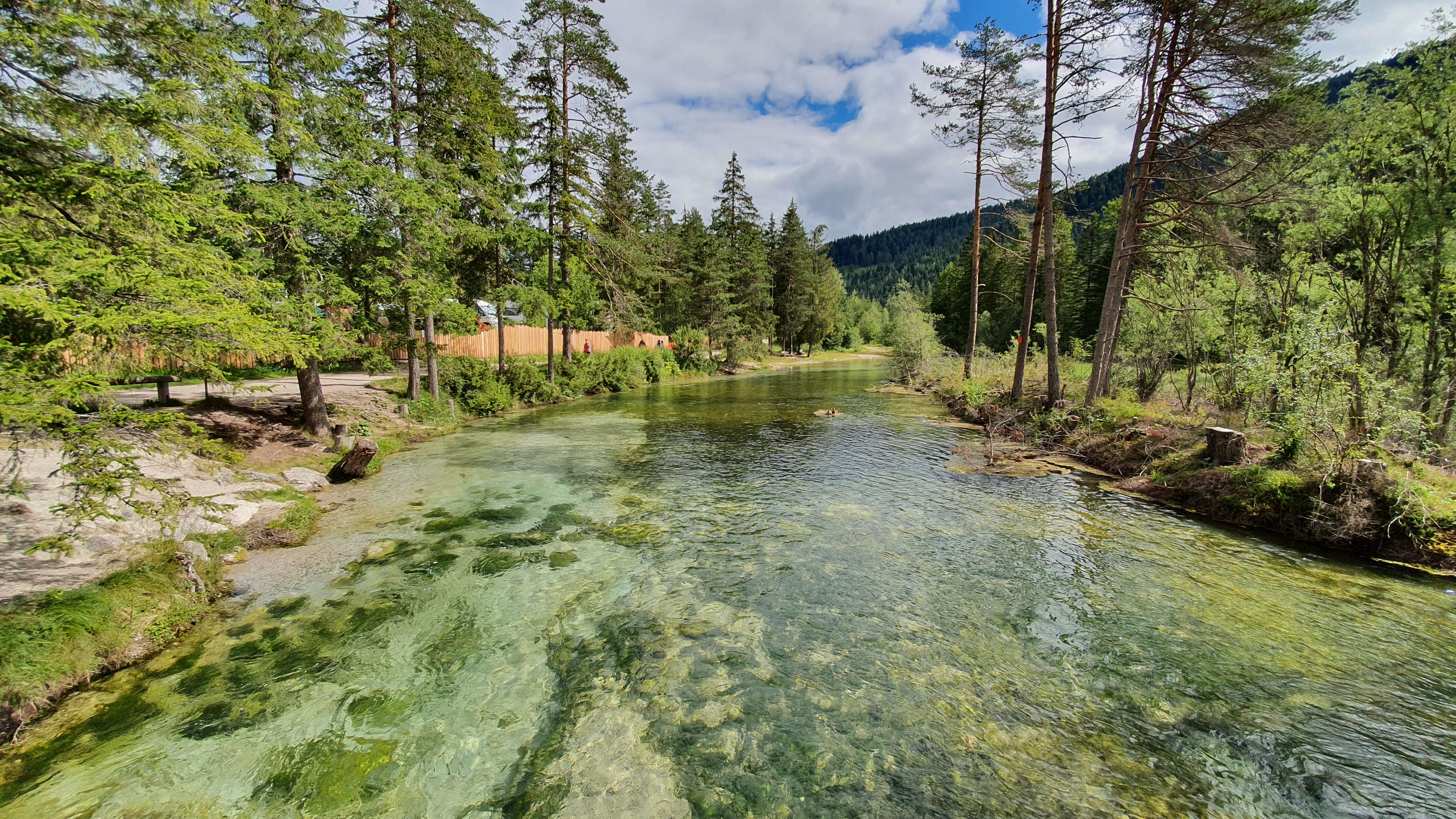 Serene Alpine River Landscape in Italy · Free Stock Photo