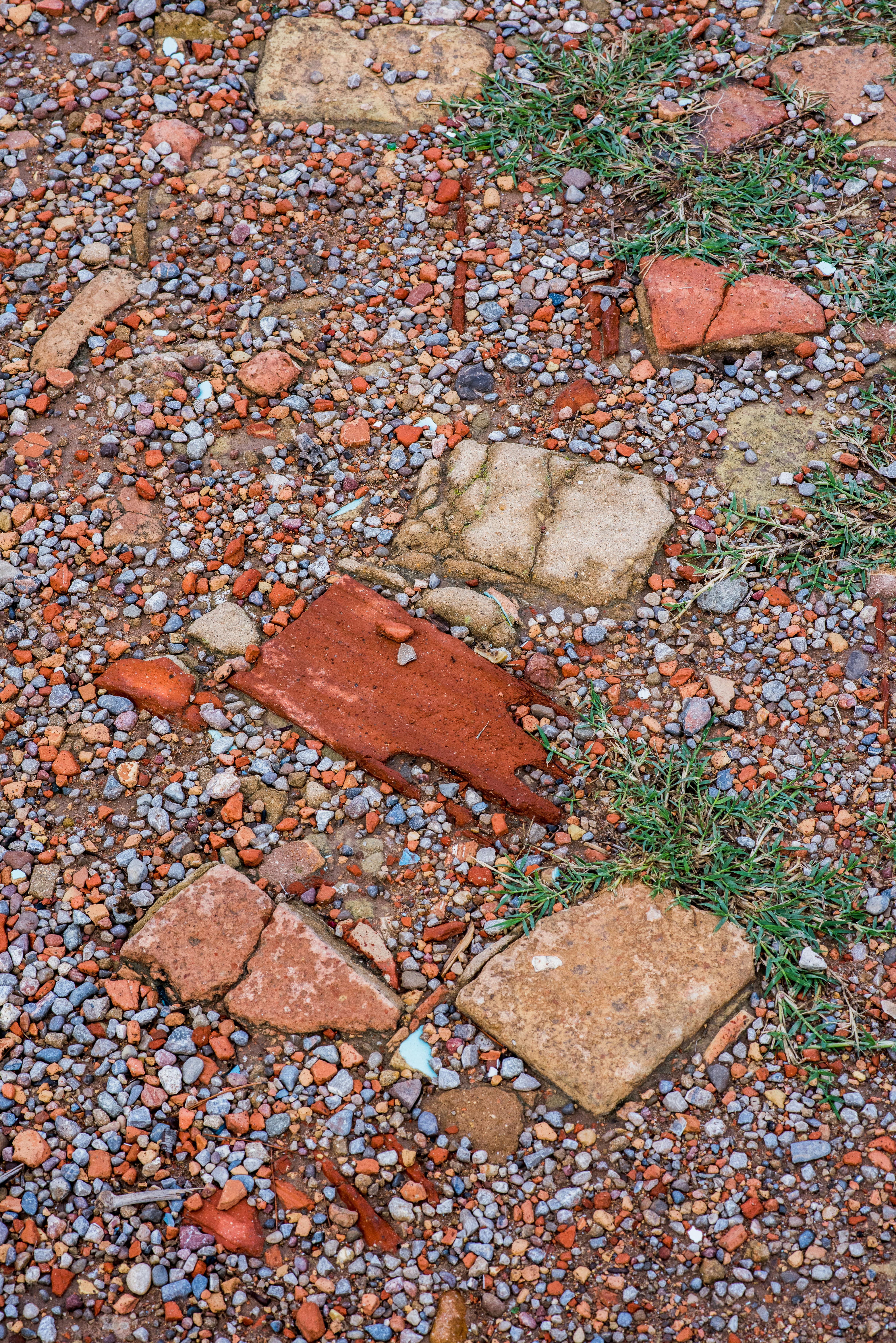 Colorful Gravel and Brick Pathway Texture · Free Stock Photo