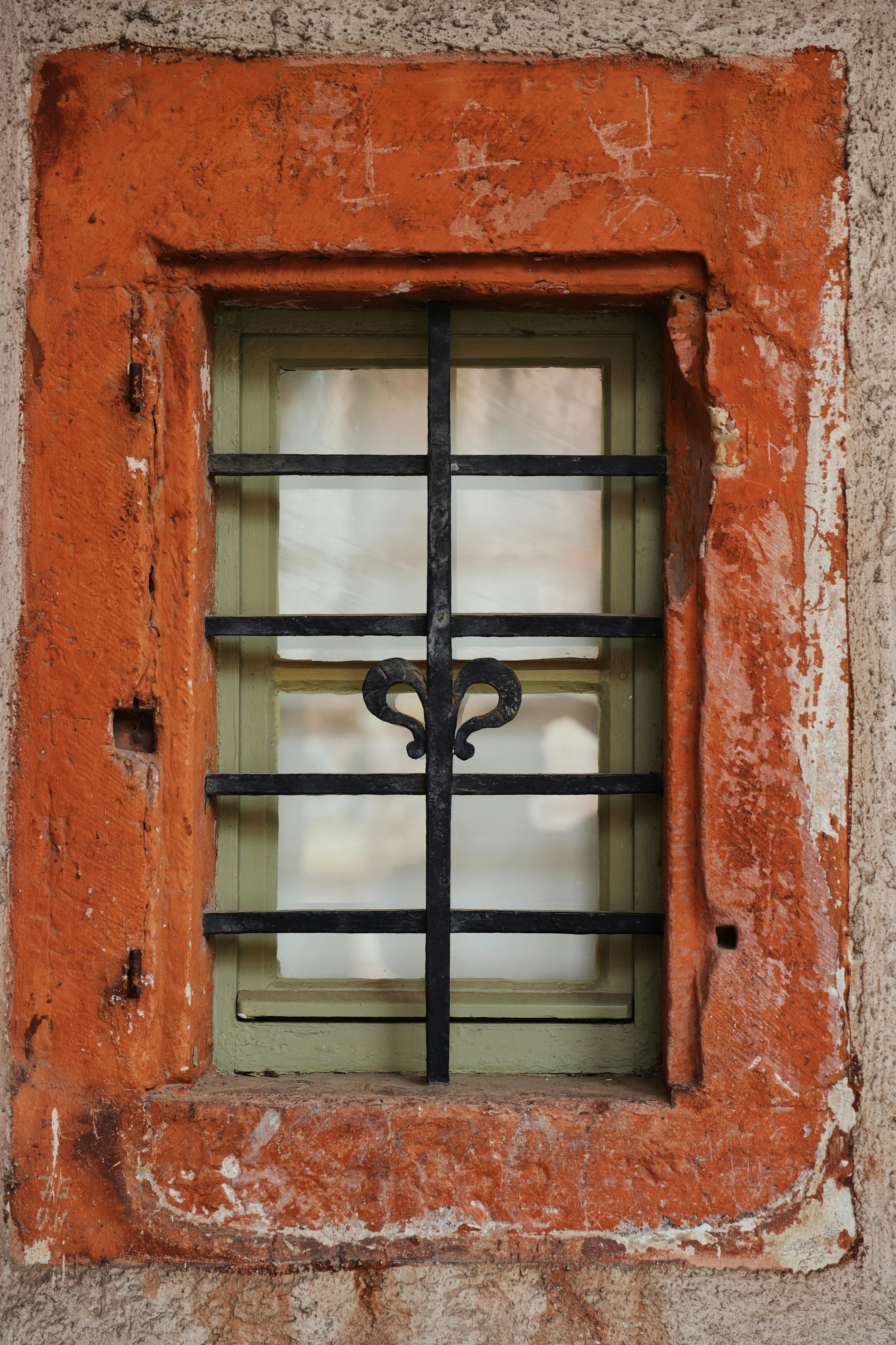 Rustic Window with Iron Bars in Heidelberg · Free Stock Photo