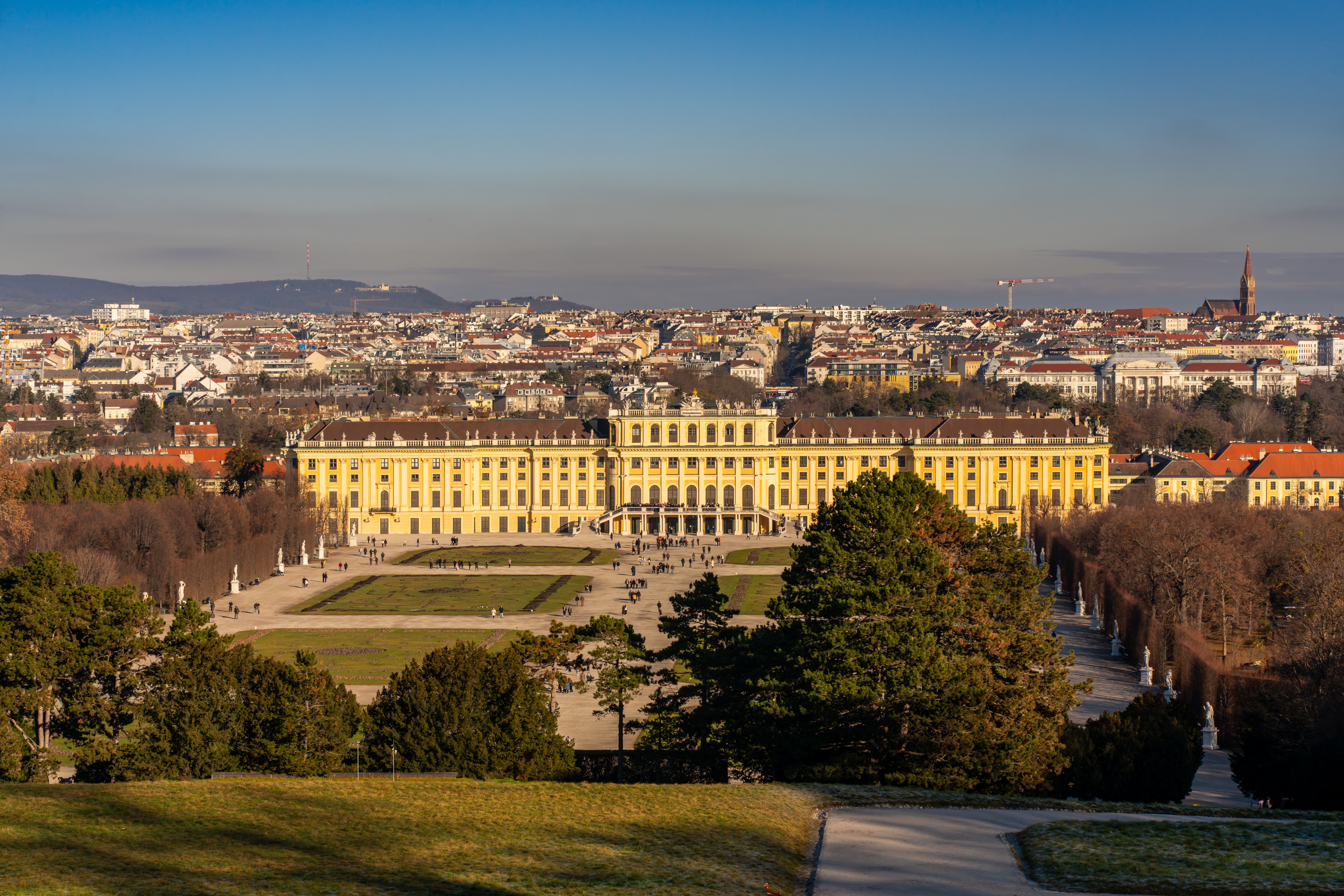 Stunning Aerial View of Schönbrunn Palace in Vienna · Free Stock Photo
