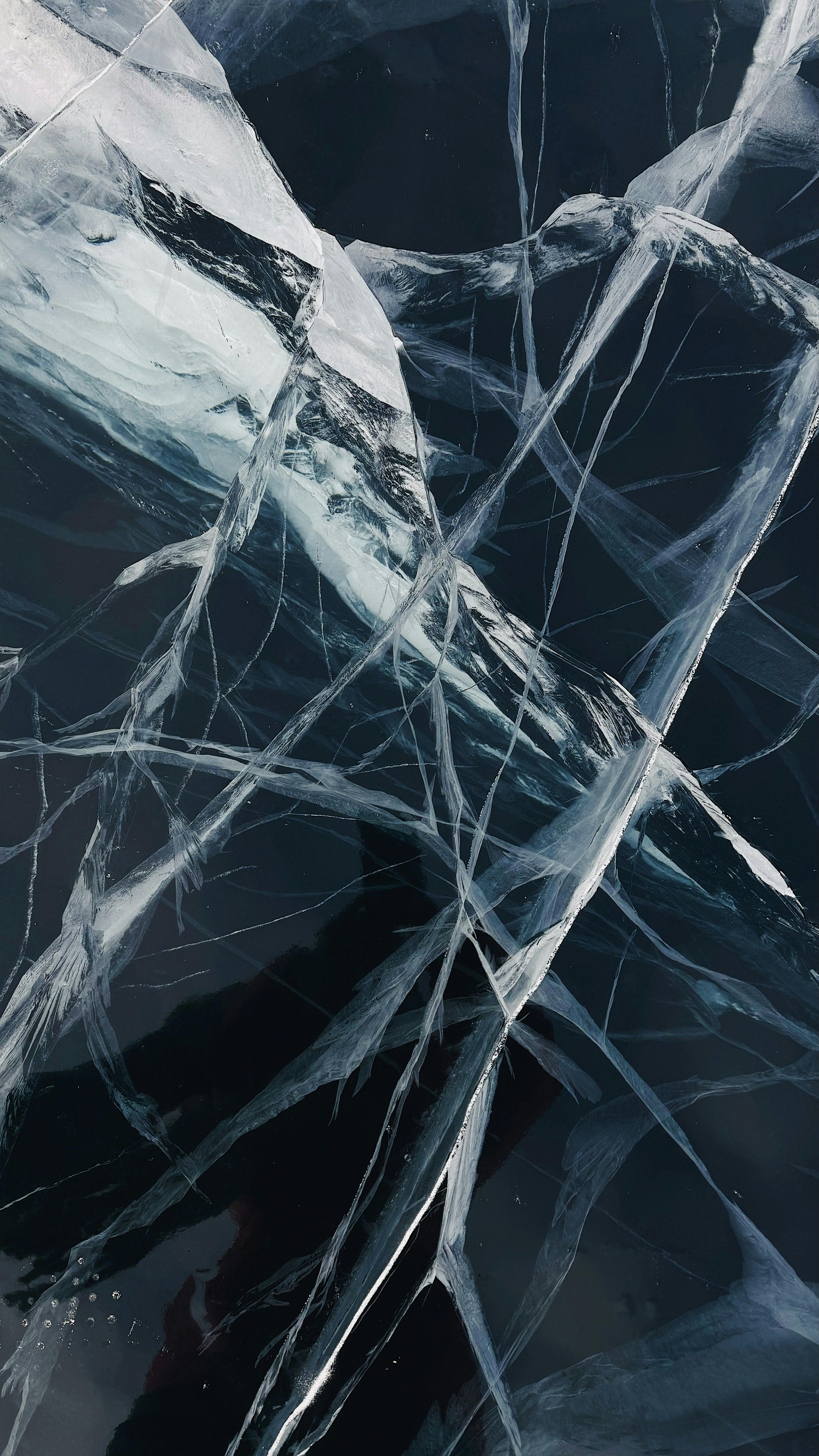 Stunning Fractured Ice Surface Texture · Free Stock Photo