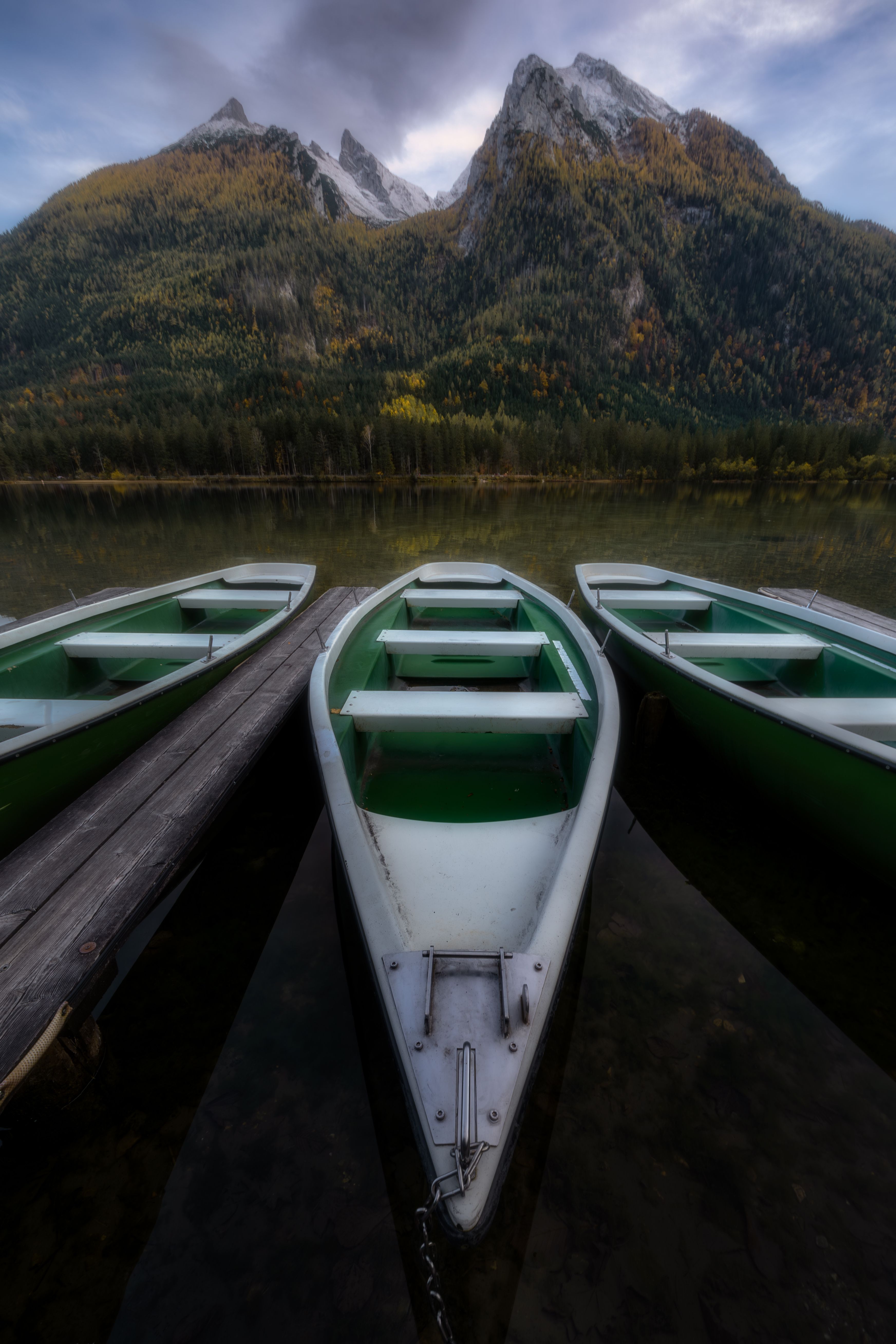 Peaceful Boating Scene in Bavarian Alps · Free Stock Photo