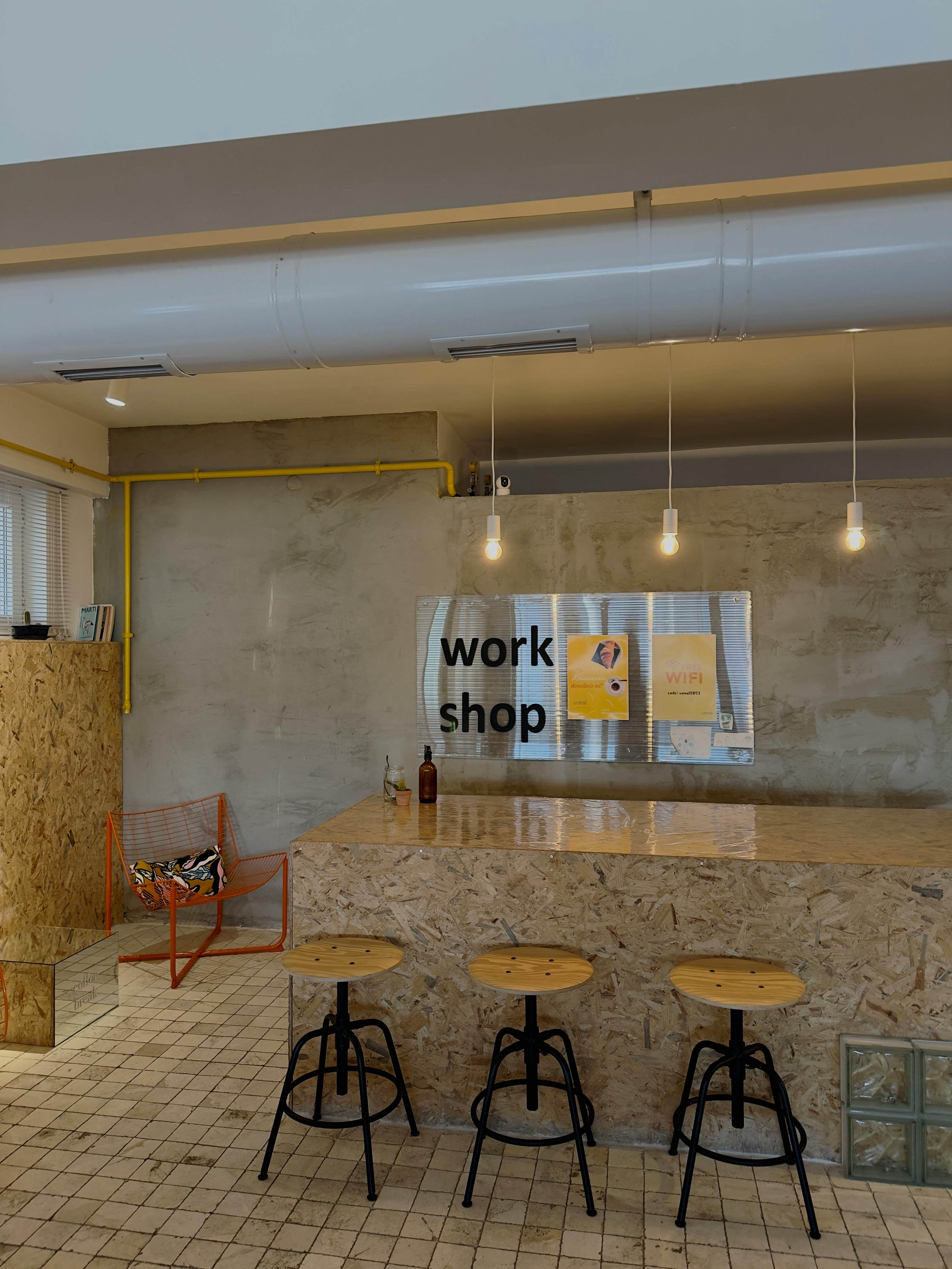 Modern Industrial Workspace with Wooden Accents · Free Stock Photo