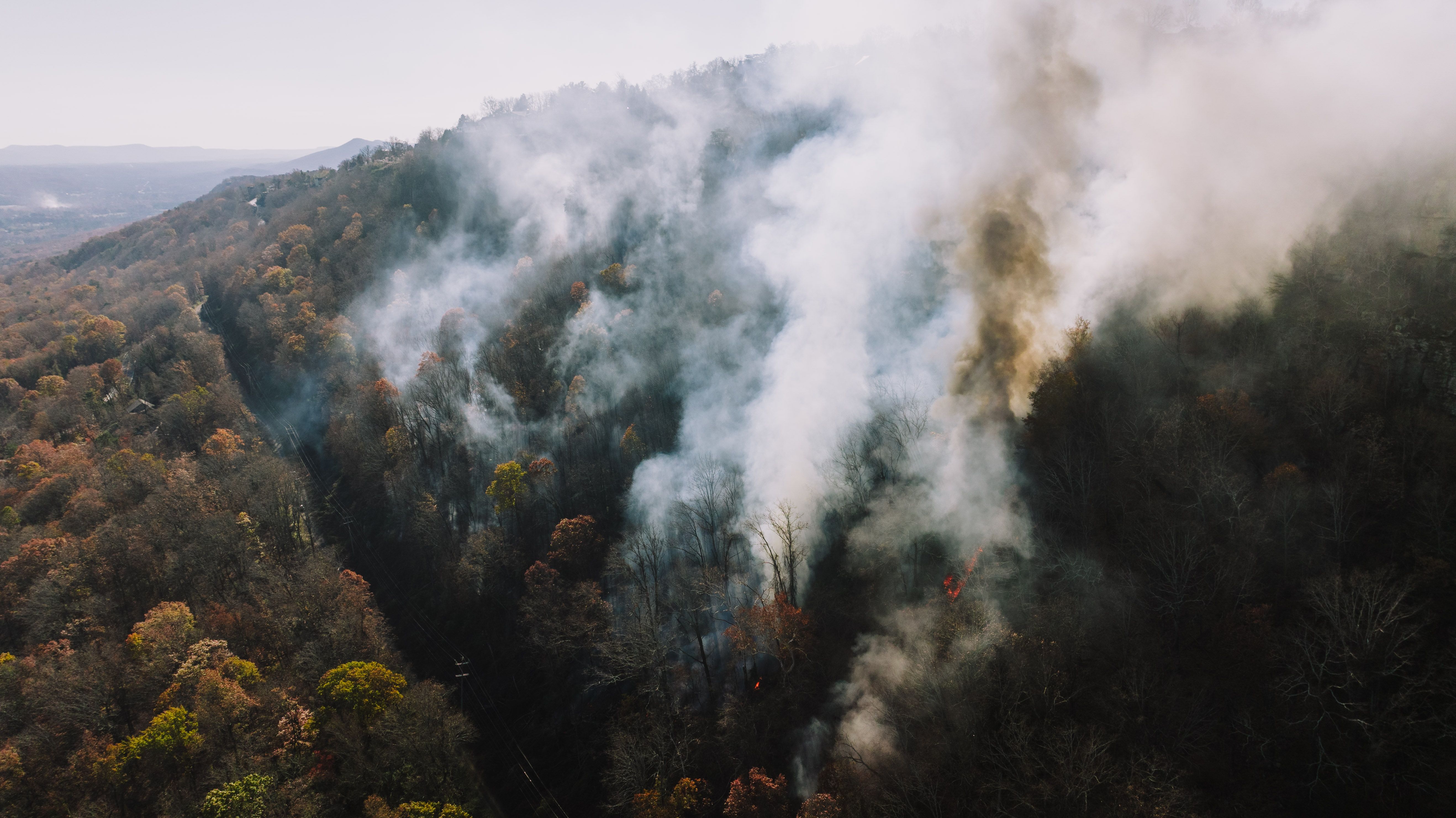 Looking Out Window At Wildfire Haze · Free Stock Photo