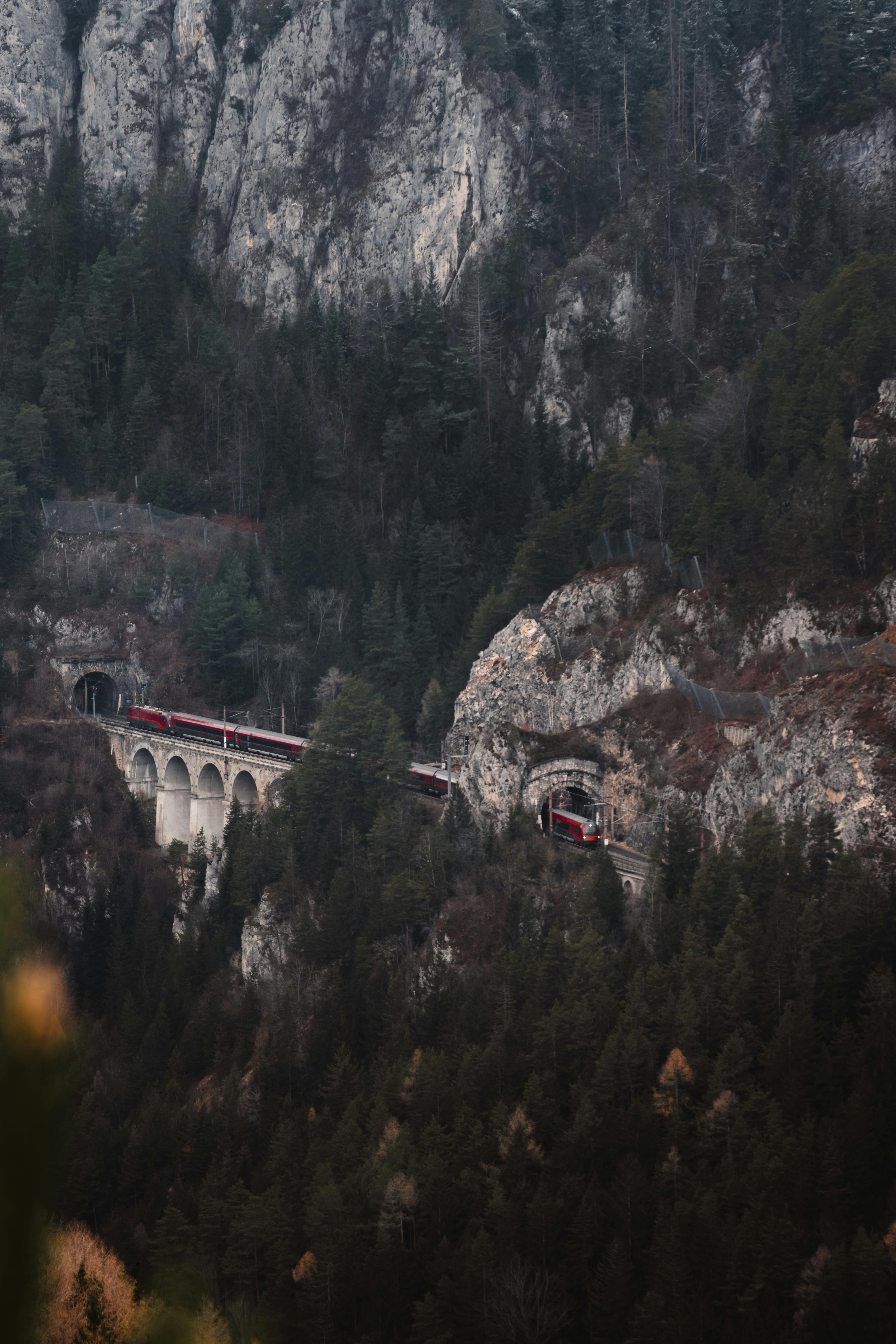 Scenic Train Journey Through Semmering Pass · Free Stock Photo