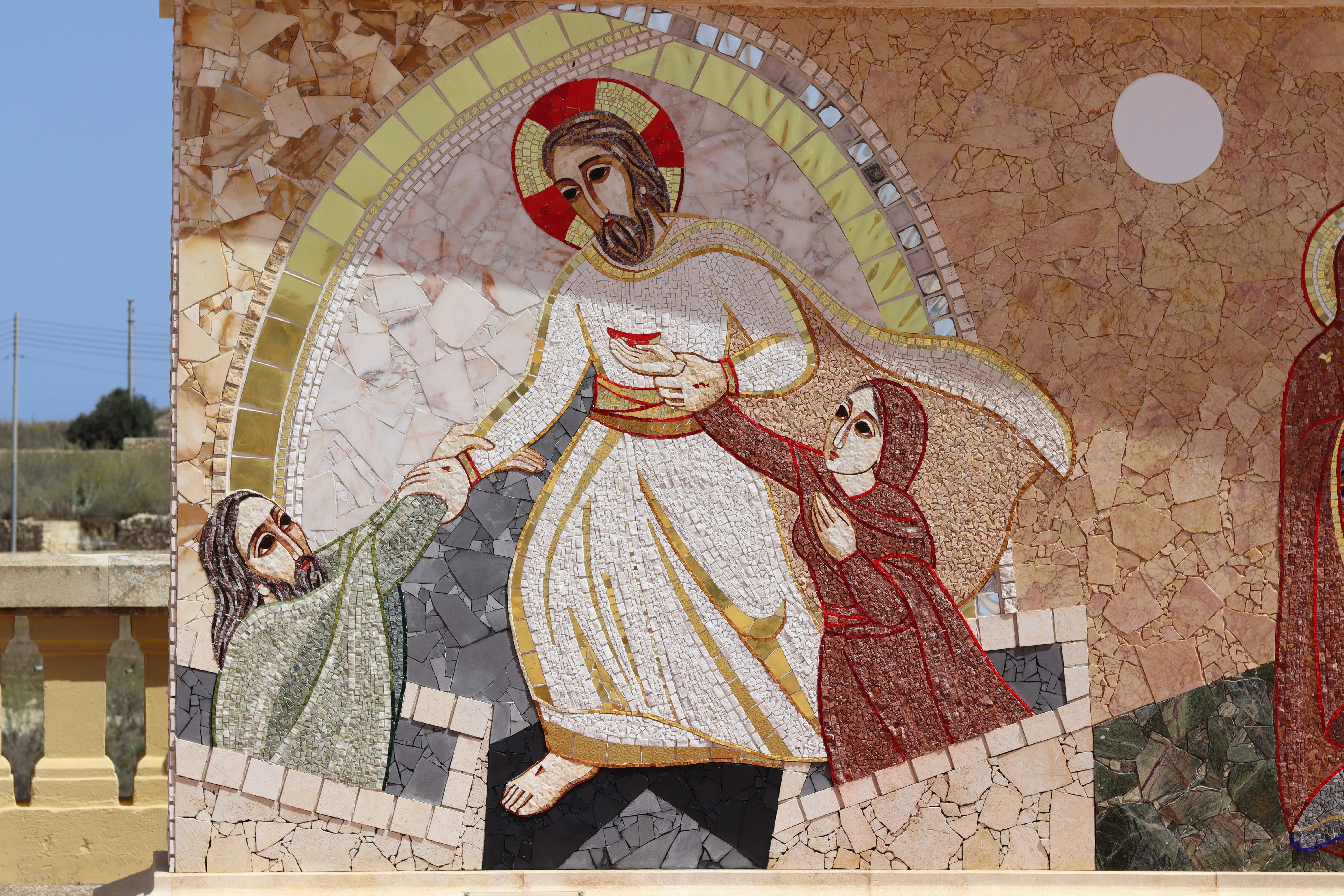 Intricate Religious Mosaic Artwork Depicting Figures · Free Stock Photo
