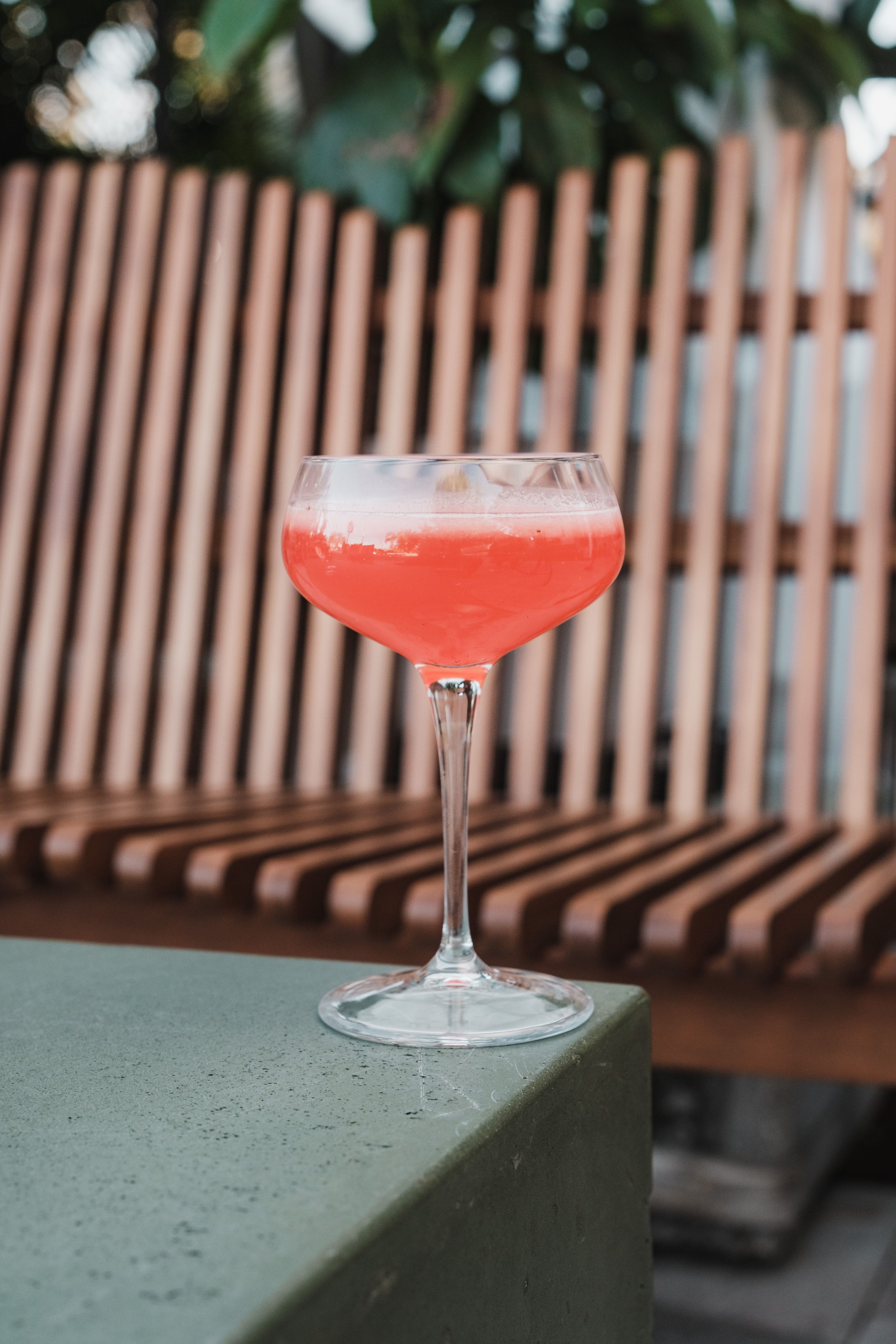 Refreshing Pink Cocktail on Outdoor Patio · Free Stock Photo