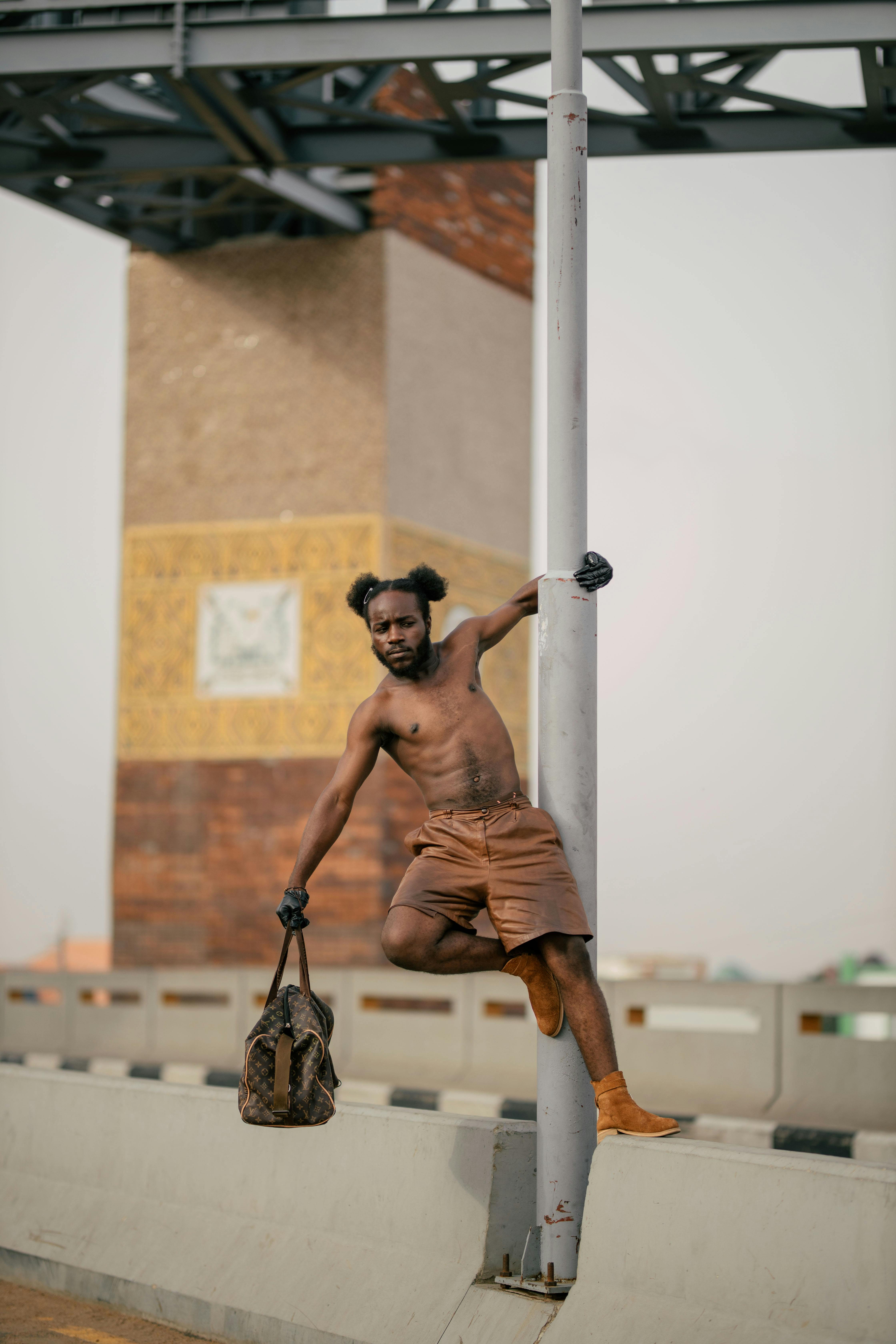 Urban Fashion Editorial with a Bold Pose · Free Stock Photo