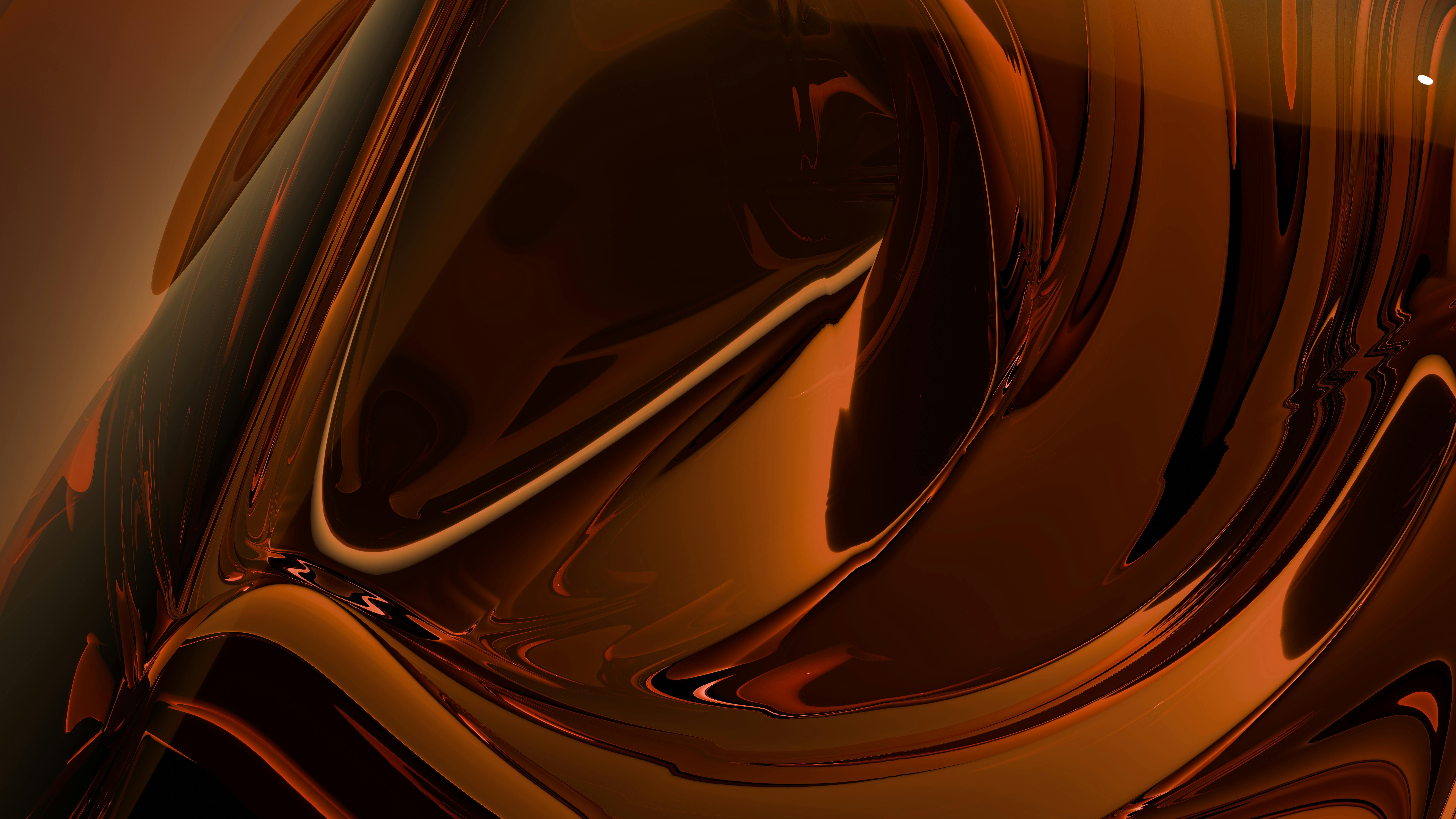 Abstract Fluid Brown Digital Art Design · Free Stock Photo