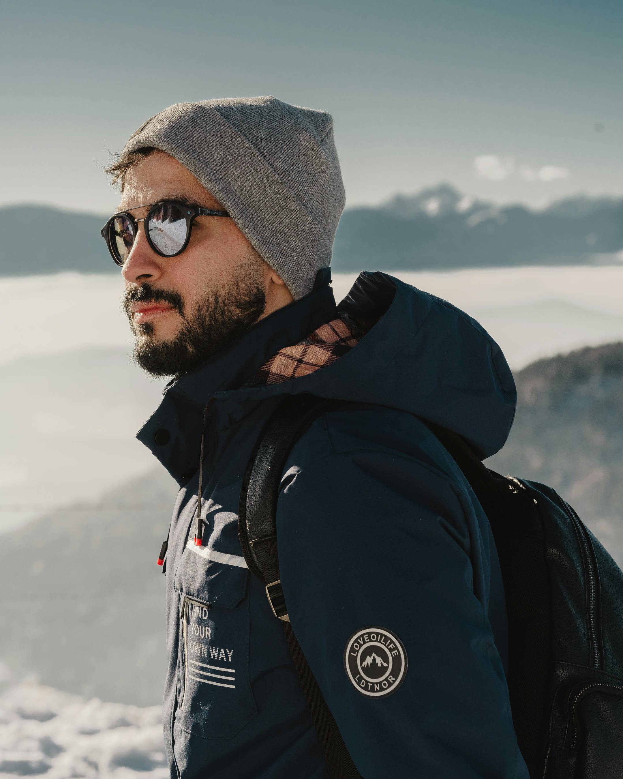 Explorer on a Snowy Mountain in Carinthia · Free Stock Photo