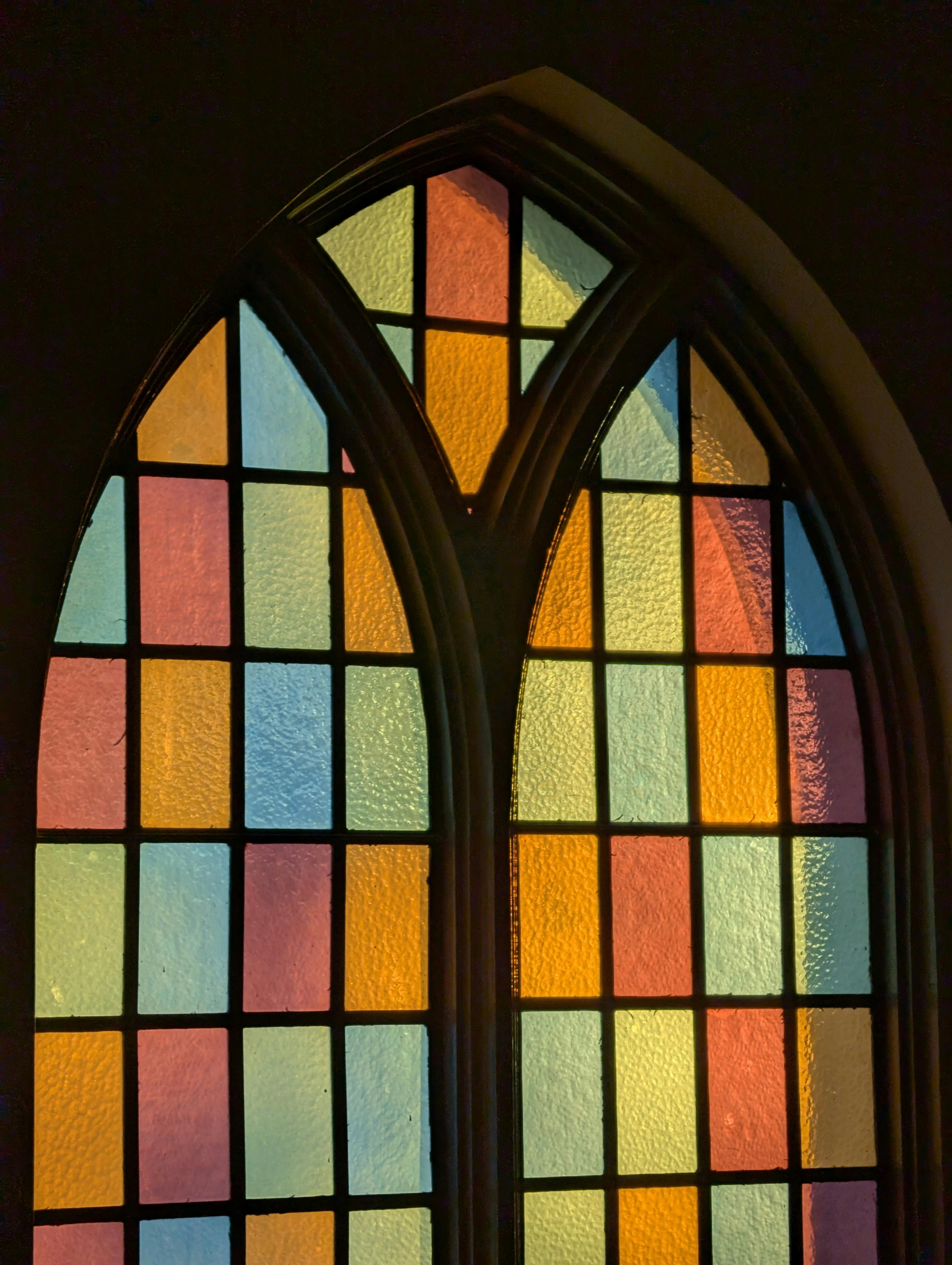 Colorful Stained Glass Windows in Church · Free Stock Photo