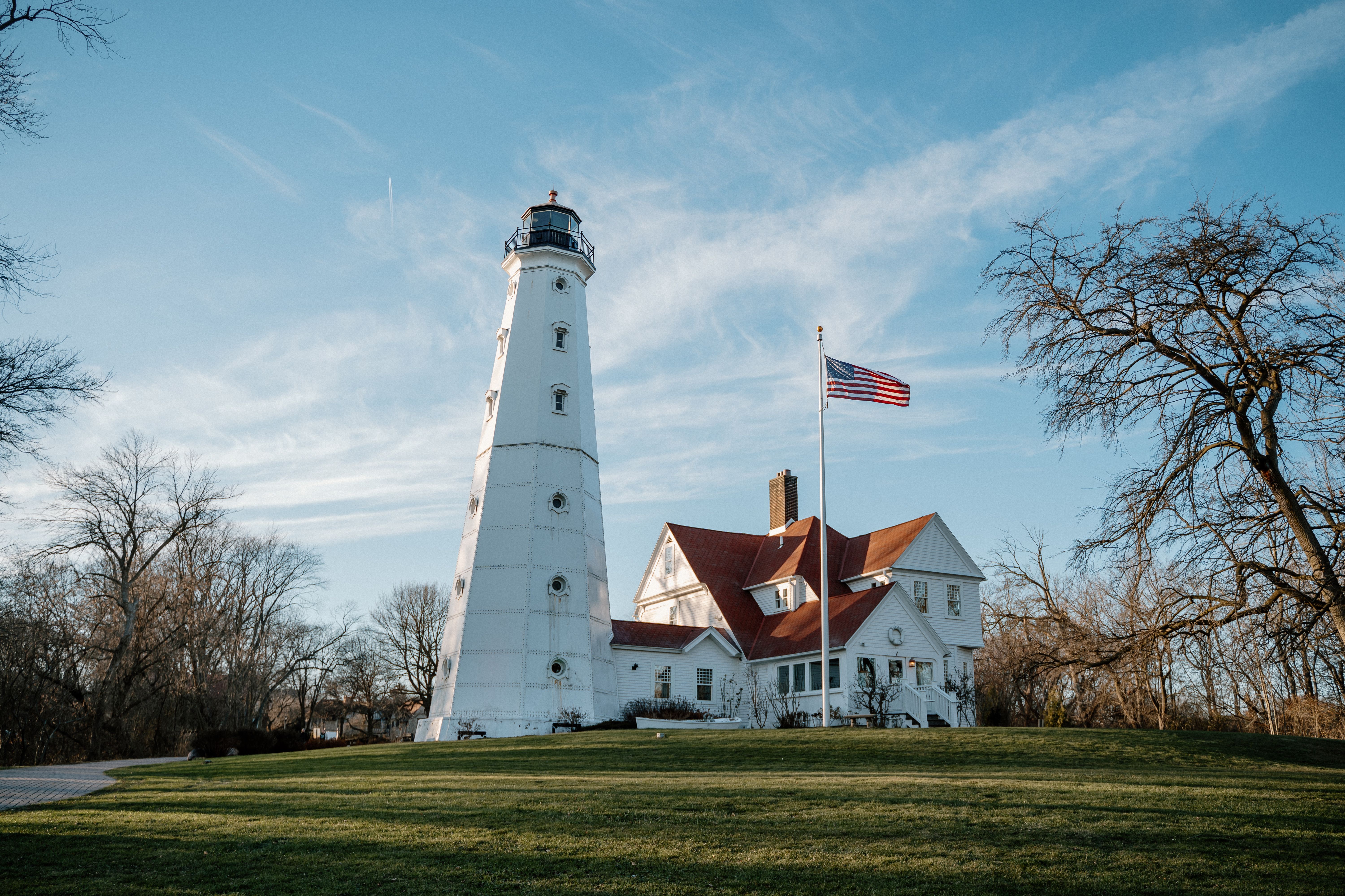 Historic North Point Lighthouse in Milwaukee · Free Stock Photo