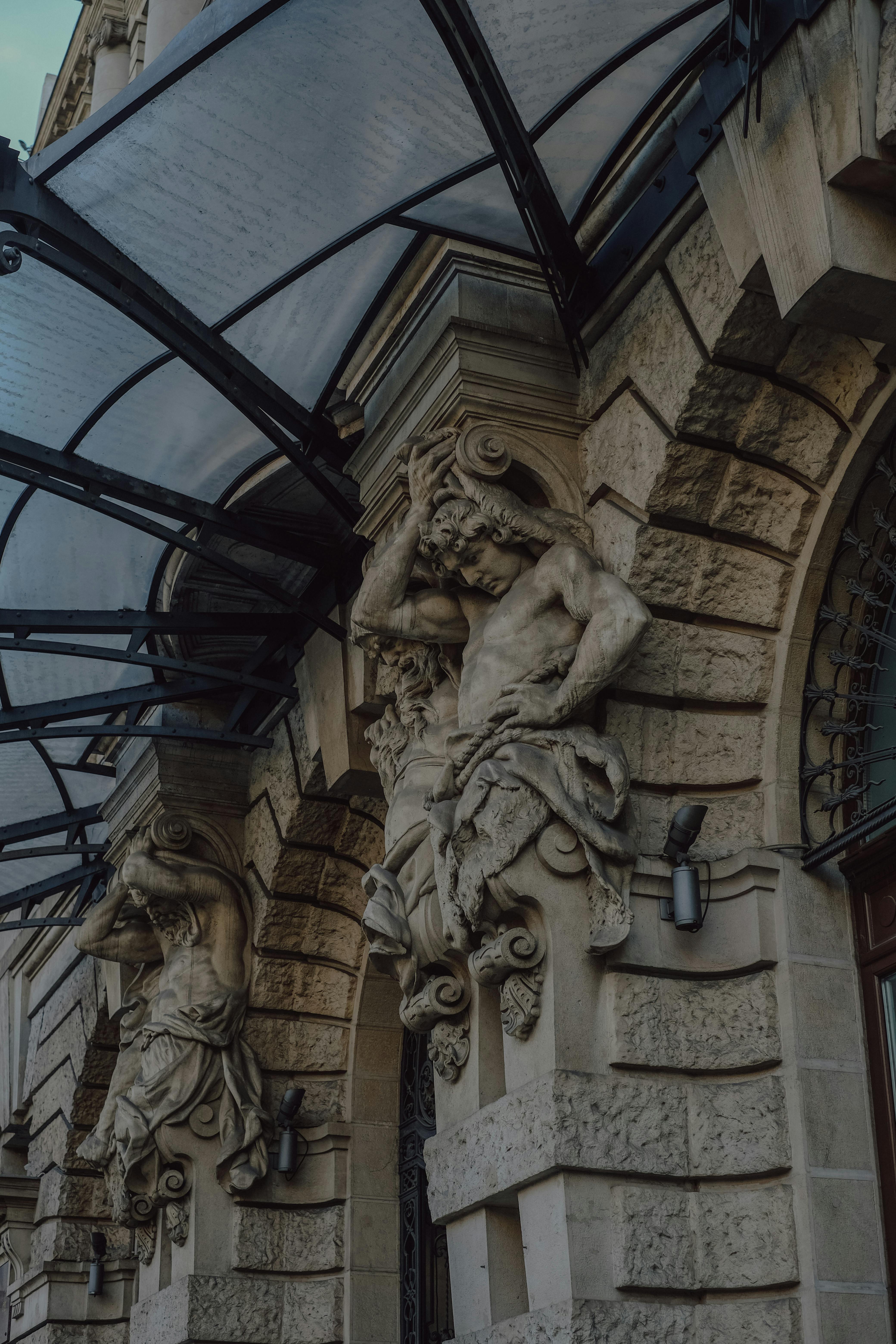Ornate Architectural Stone Sculptures on Historic Building · Free Stock ...