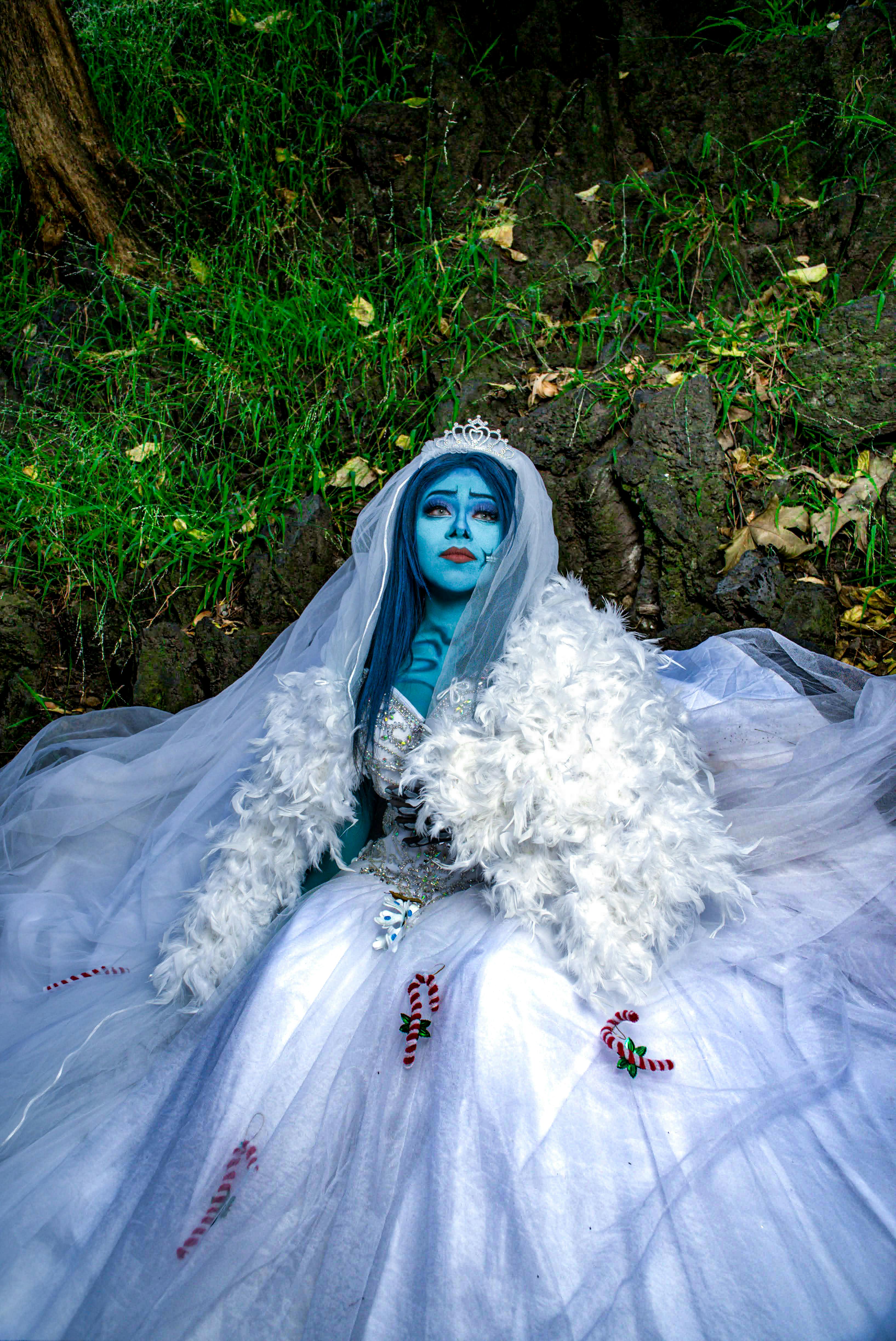 Fantasy Cosplay Bride in Enchanted Forest · Free Stock Photo